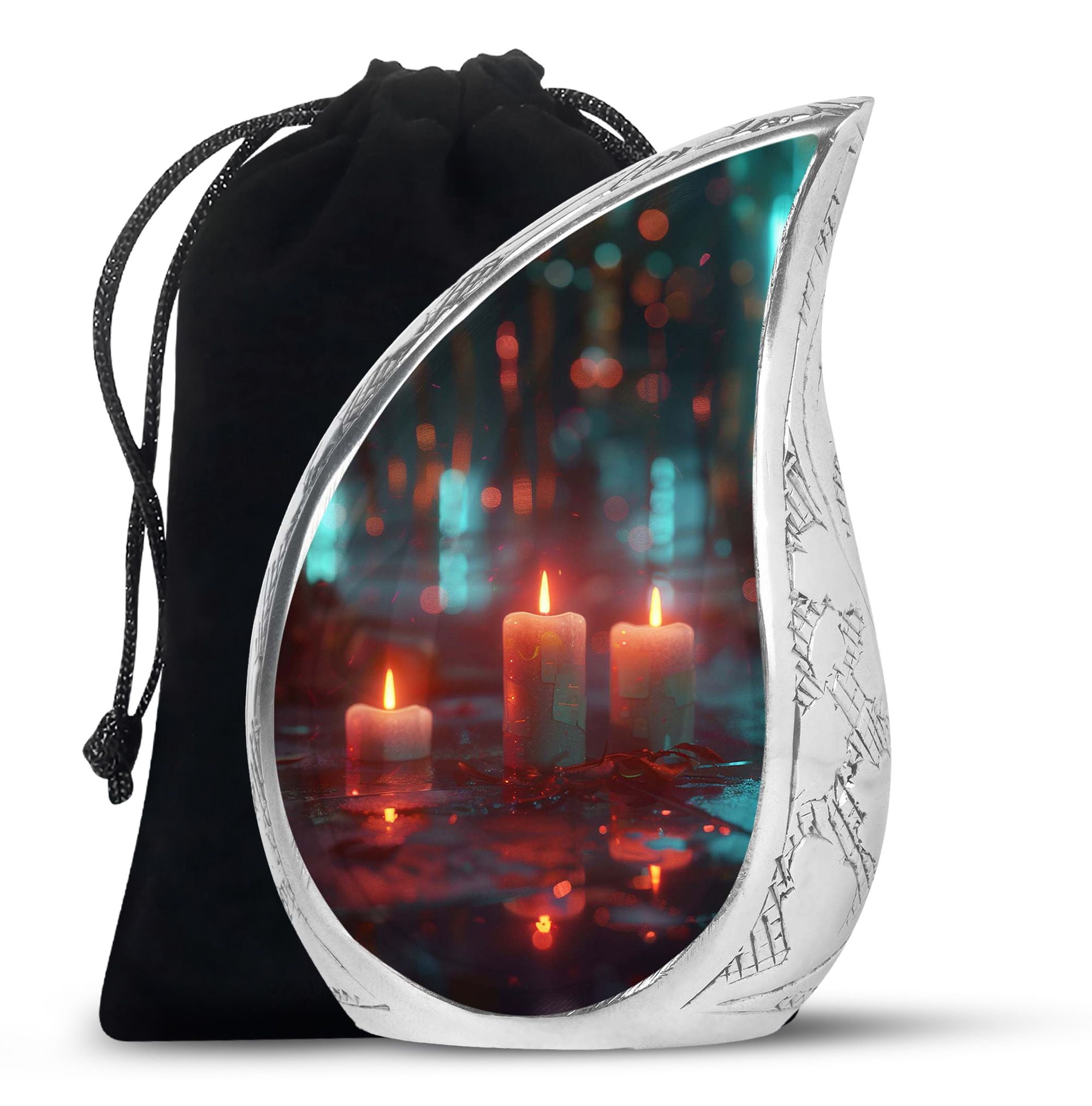 PARHUS Candle Urns, Teardrop Cremation Urn, Decorative Urns for Home ...