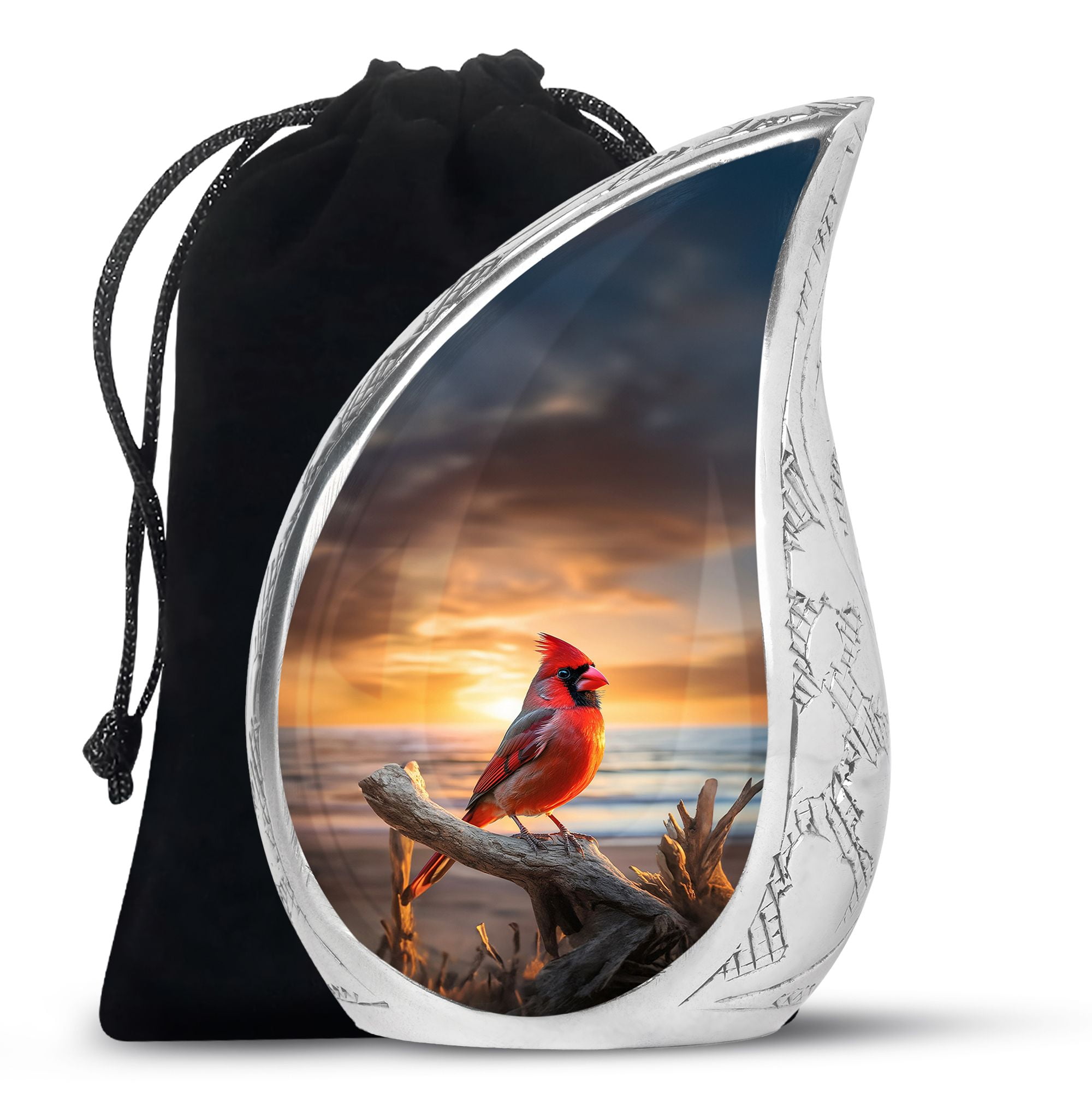 PARHUS Cardinal Bird Urn - Funeral Cremation Urns - Urns for Human ...