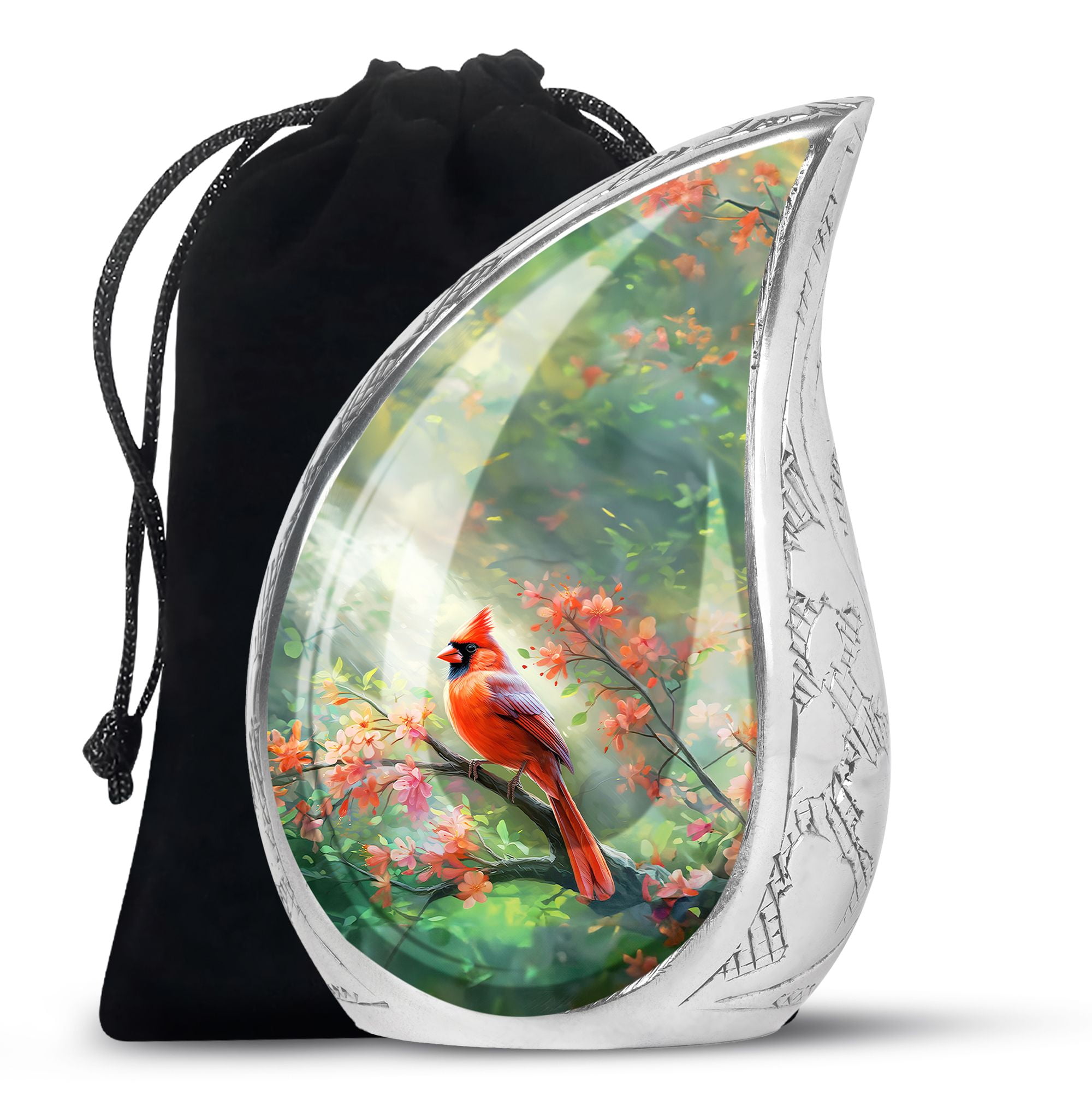 PARHUS Cardinal Bird Urn - Urns for Human Ashes Unique Adult - Urns for ...