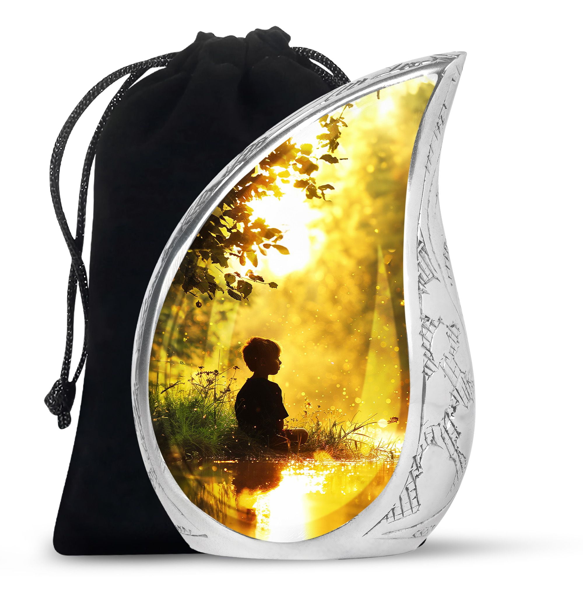 PARHUS Child's Contemplation Urns, Tear Drop Urns For Human Ashes, Urns ...