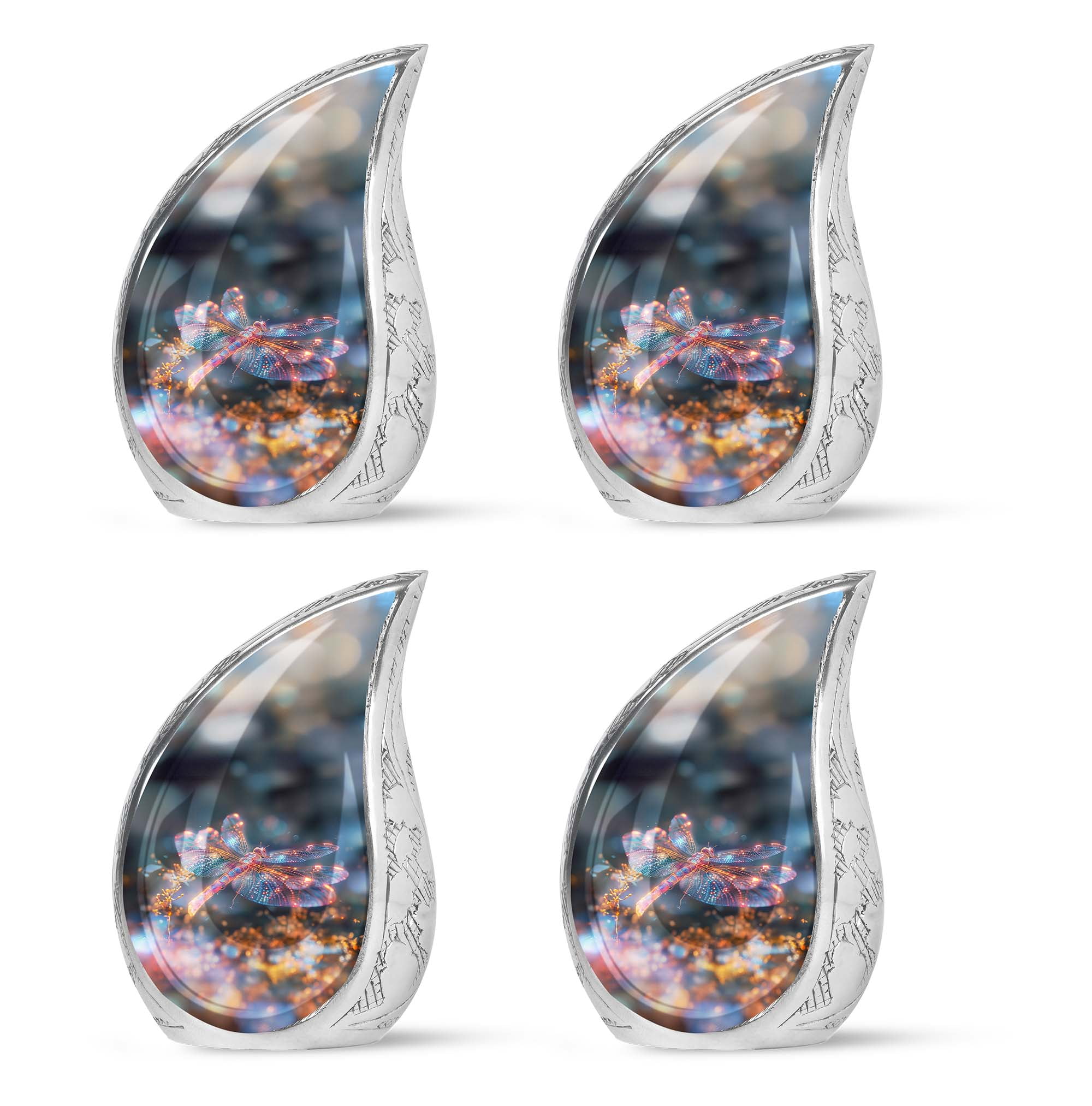 PARHUS Digital Firefly Elegance - Burial Urns - Small Urns - 3 Inch - Pack of 4 - Cremation ...