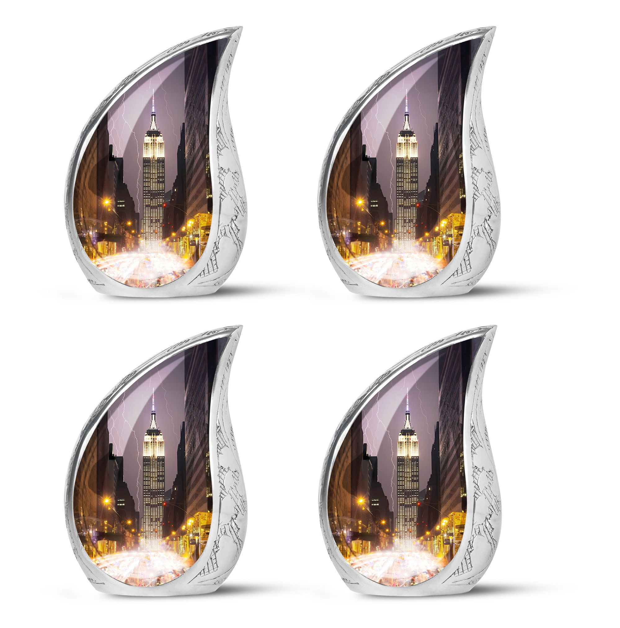 PARHUS Empire State Building Lightning - Teardrop Cremation Urns for ...