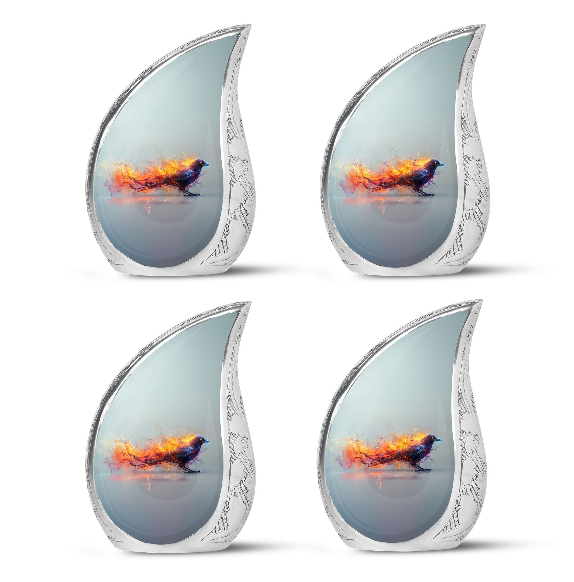 PARHUS Fiery Raven Mirage - Decorative Urn - Urns for Adult Male - 3 ...