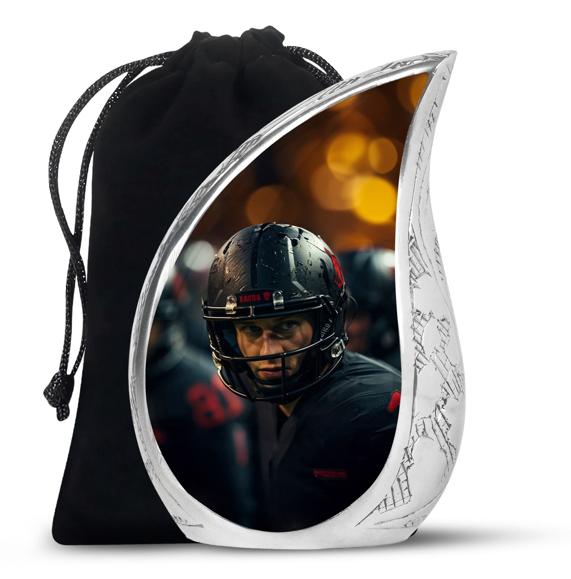 PARHUS Football Player Urns for Ashes Adult Female Mother, Teardrop Urn ...