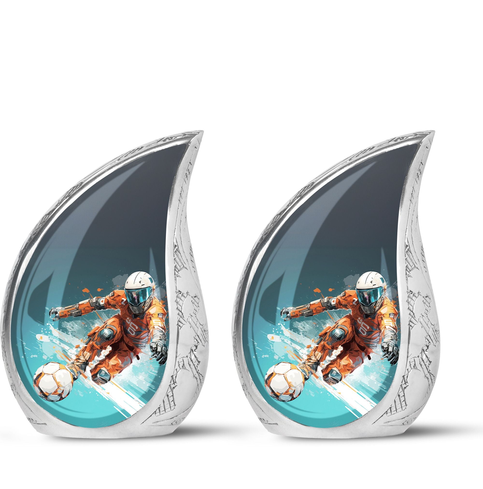 PARHUS Football Teardrop Ashes Keepsake, Funeral Urns, Urns for Human ...