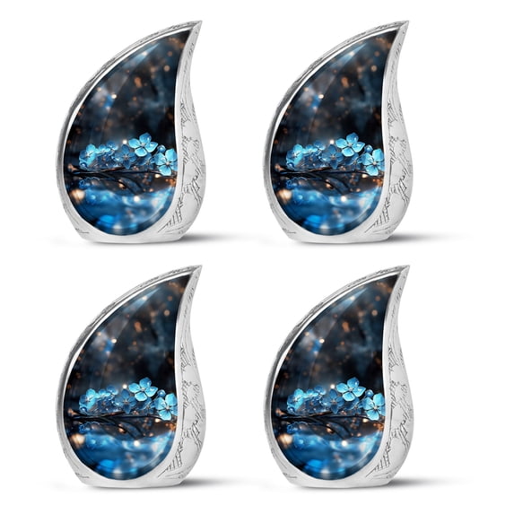 PARHUS Forest Flowers - Teardrop Urn for Ashes - Human Remains Urn ...