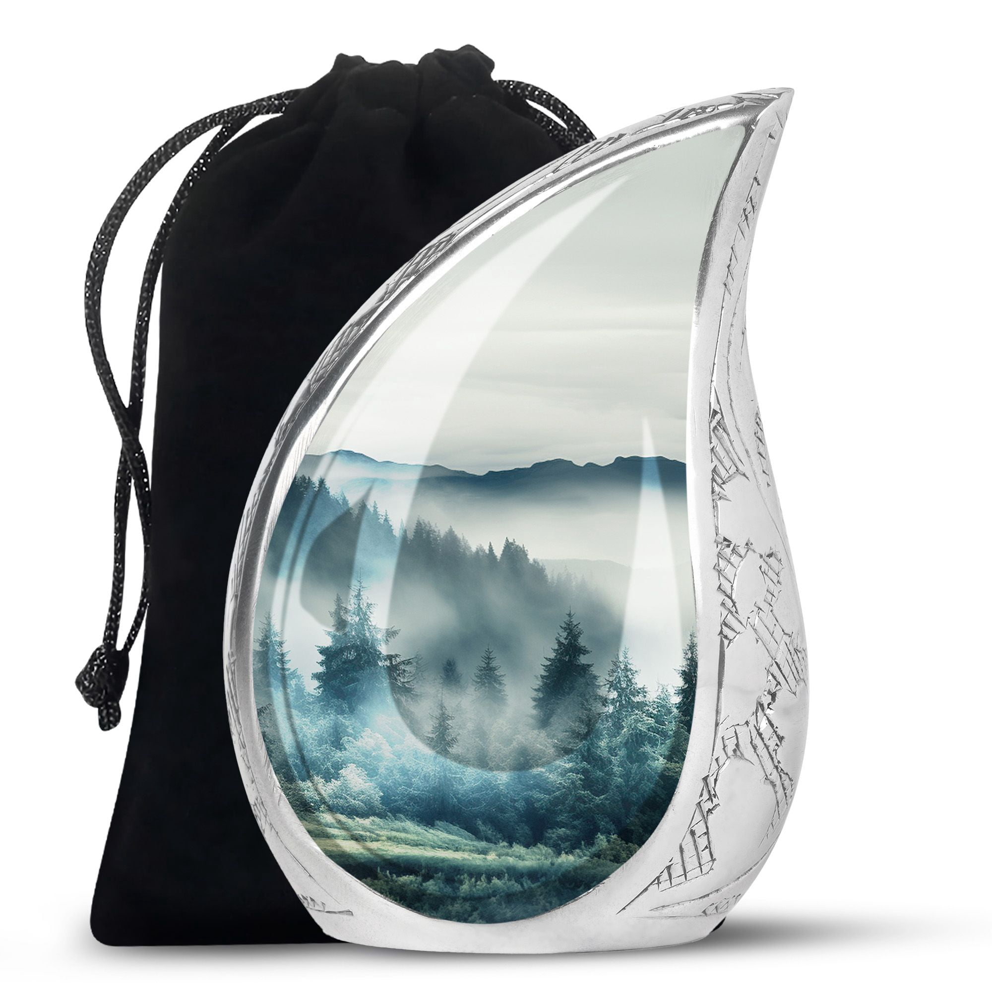 PARHUS Forest Urns for Human Ashes Adult Man, Teardrop Urn, Funeral ...