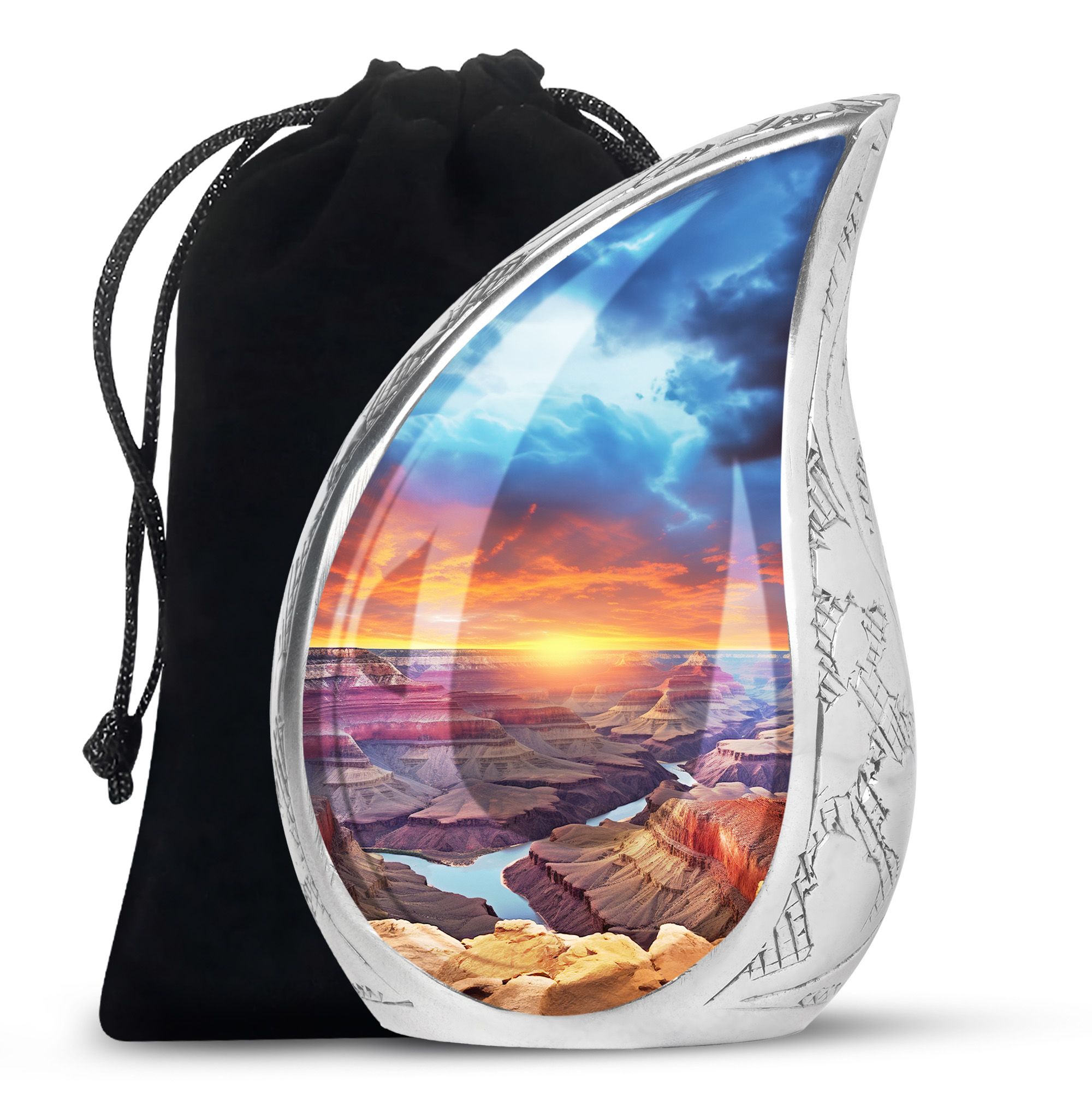 PARHUS Grand Canyon Urn For Ashes For Women, Memorial Urns Human Ashes ...