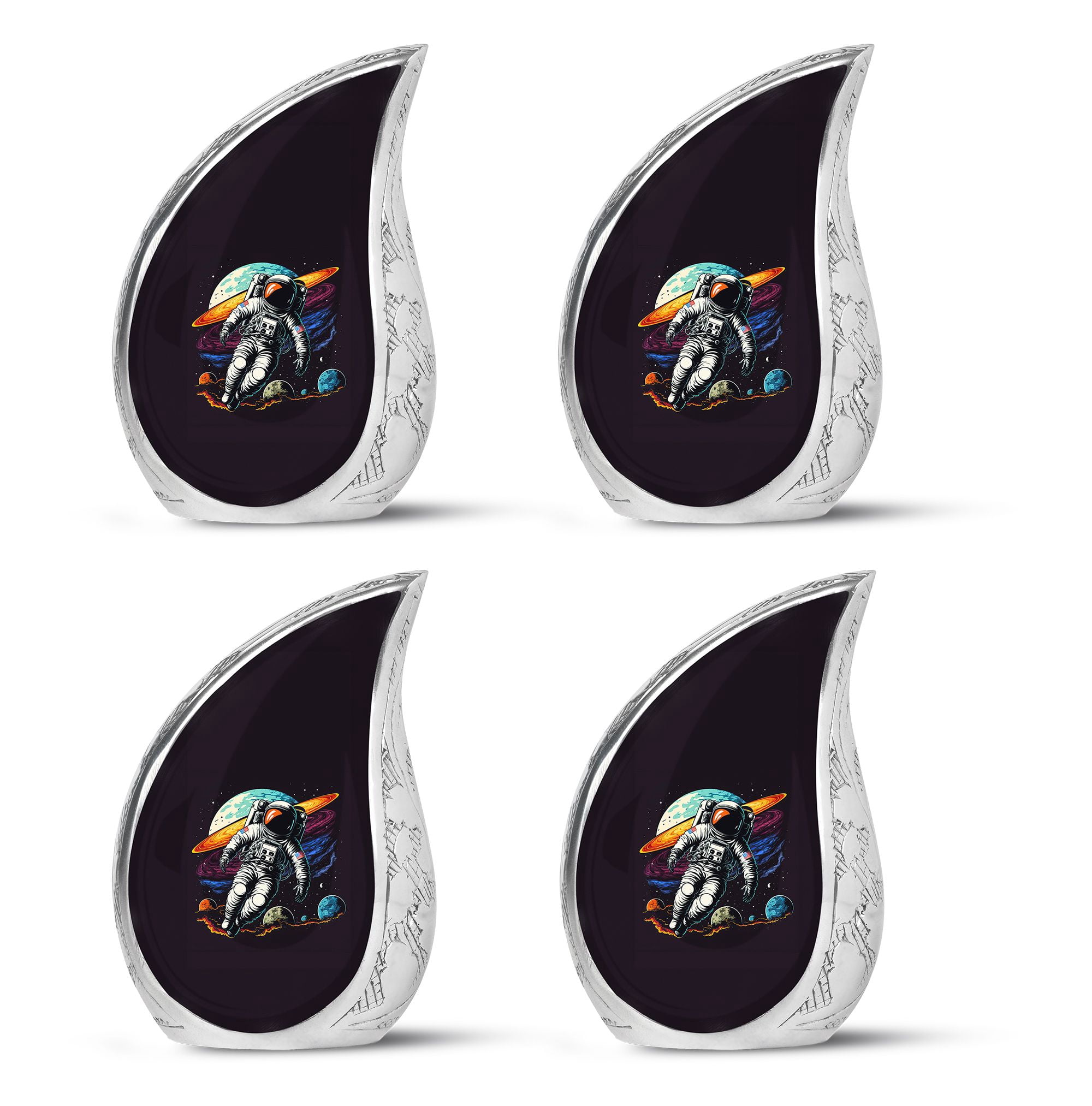 PARHUS Illustration Astronaut Space Teardrop Urn for Adult Funeral ...