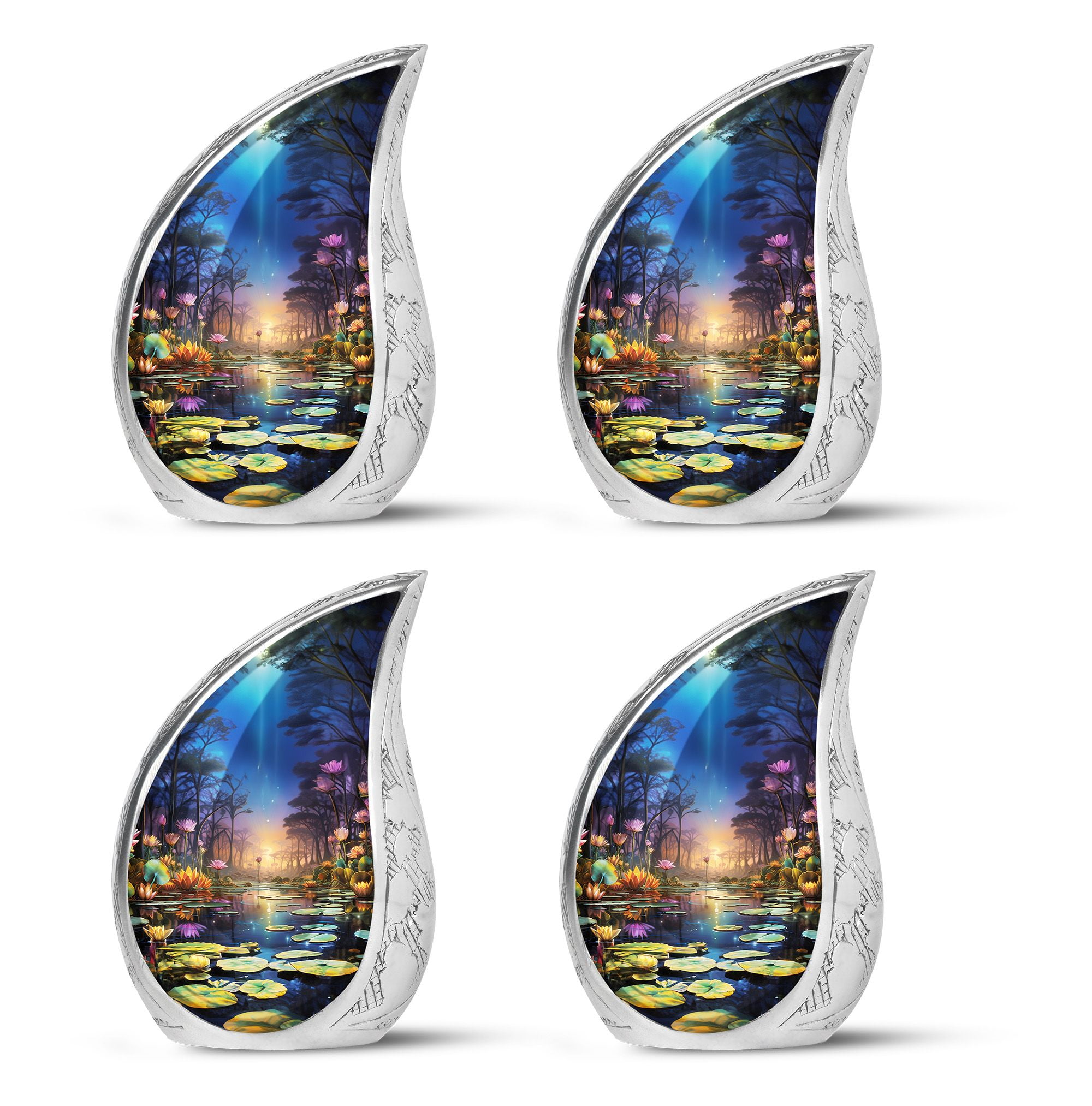 PARHUS Lotus Flowers with A Light On It - Ashes Keepsake - Small Urns ...