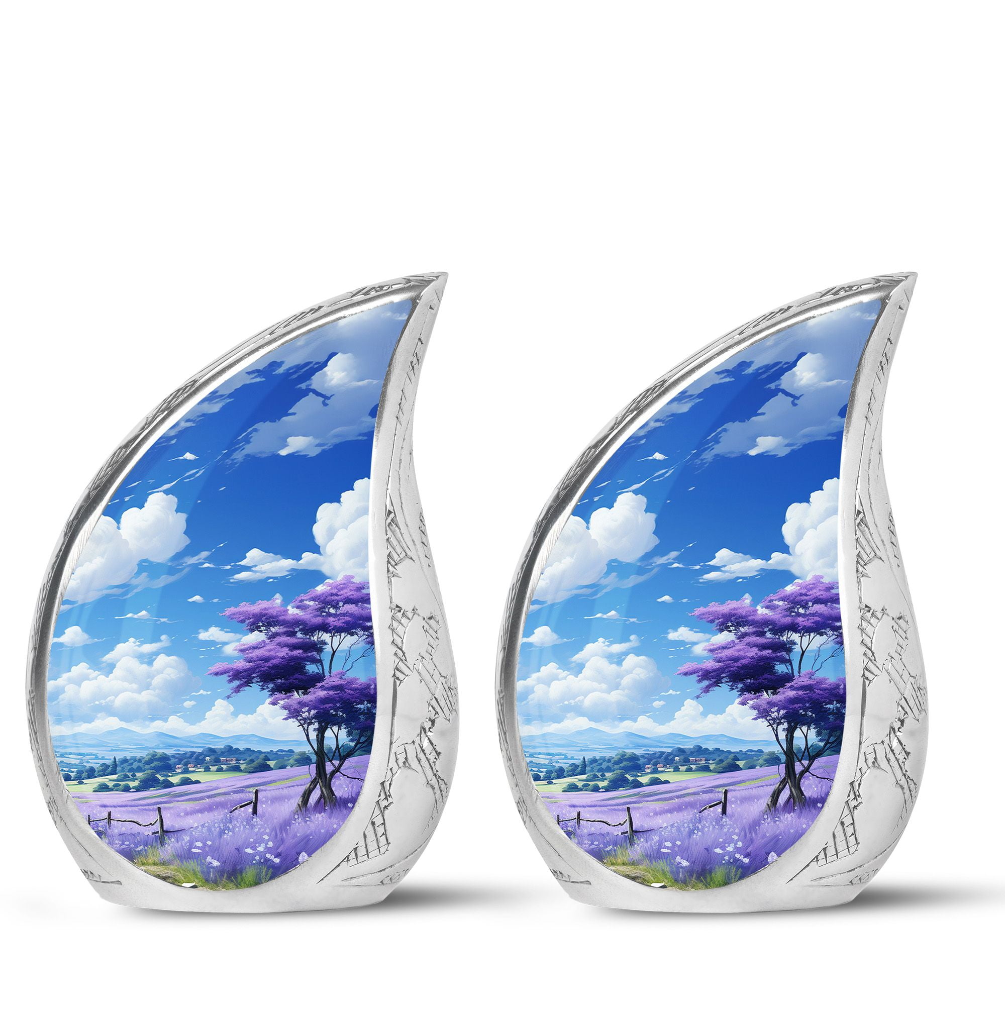 PARHUS Meadow Teardrop Urn Burial Urns for Cremated Remains, Funeral ...