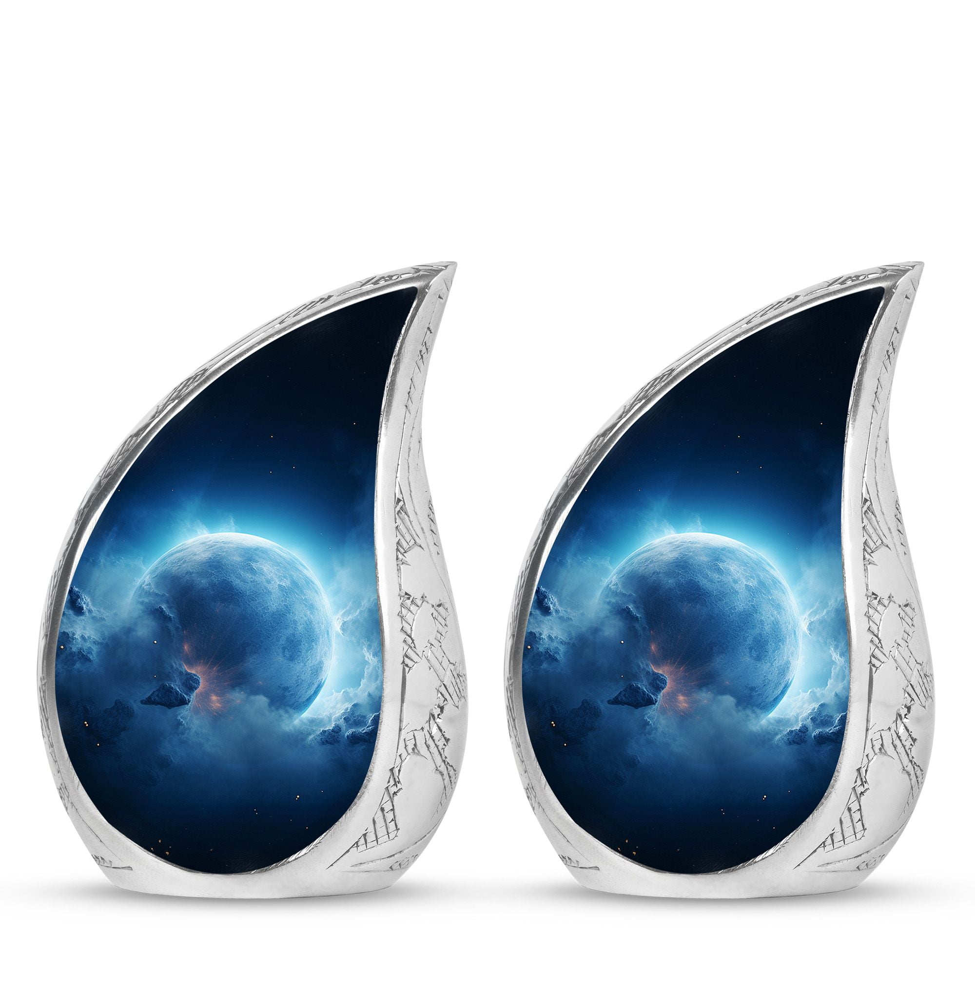 PARHUS Moon in Space - Teardrop Cremation Urns for Human Ashes ...