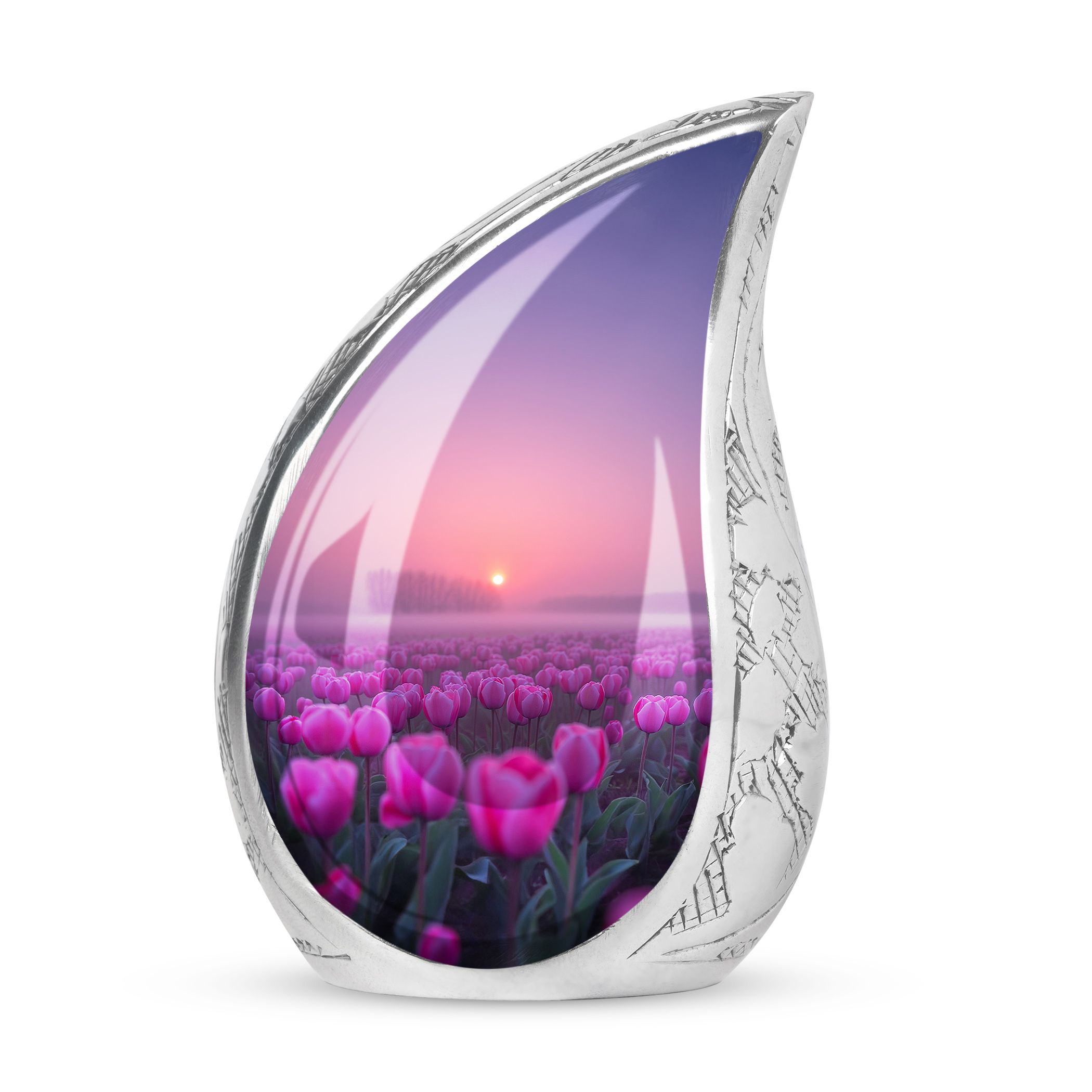 PARHUS Petal Radiance Teardrop Cremation Urn, Small Urns for Human ...