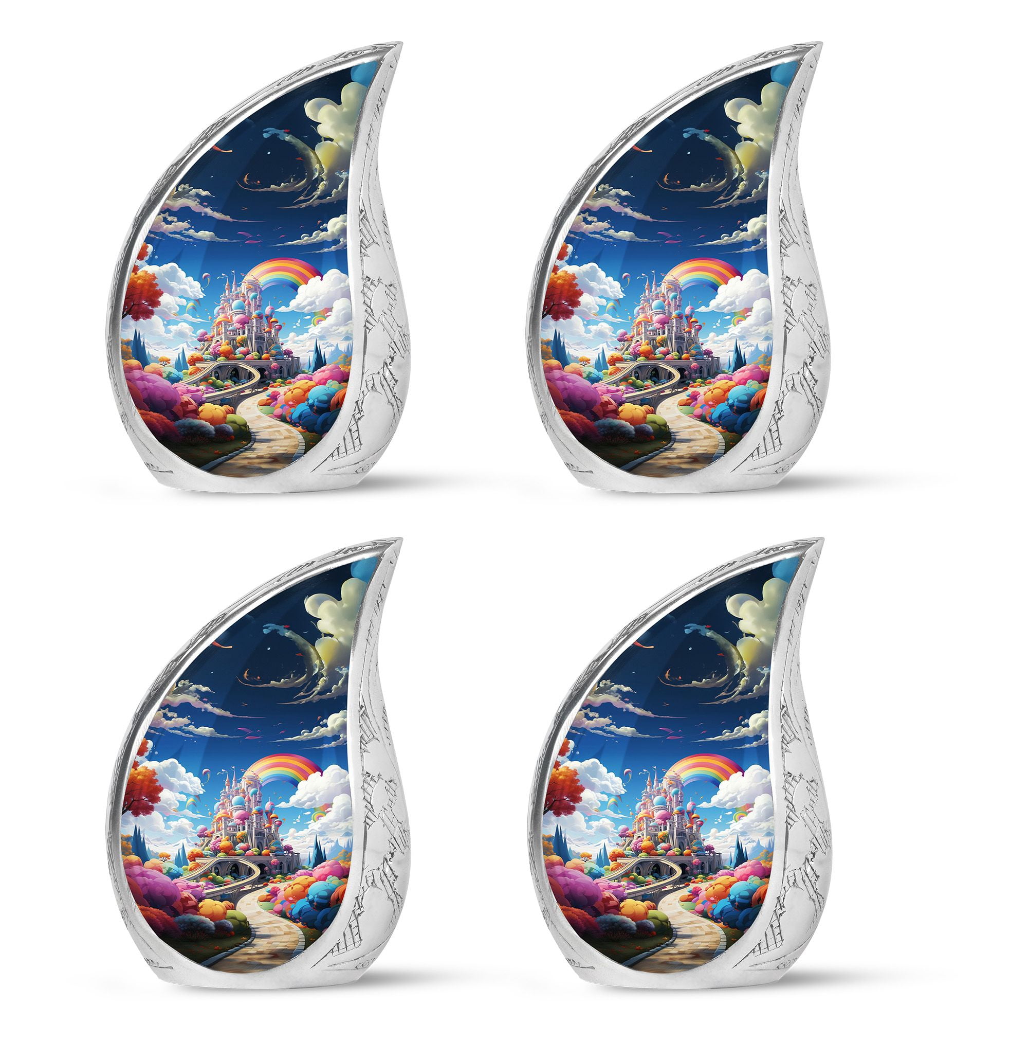 PARHUS Rainbow Over the Colorful Kingdom - Funeral Urn For Cremation ...