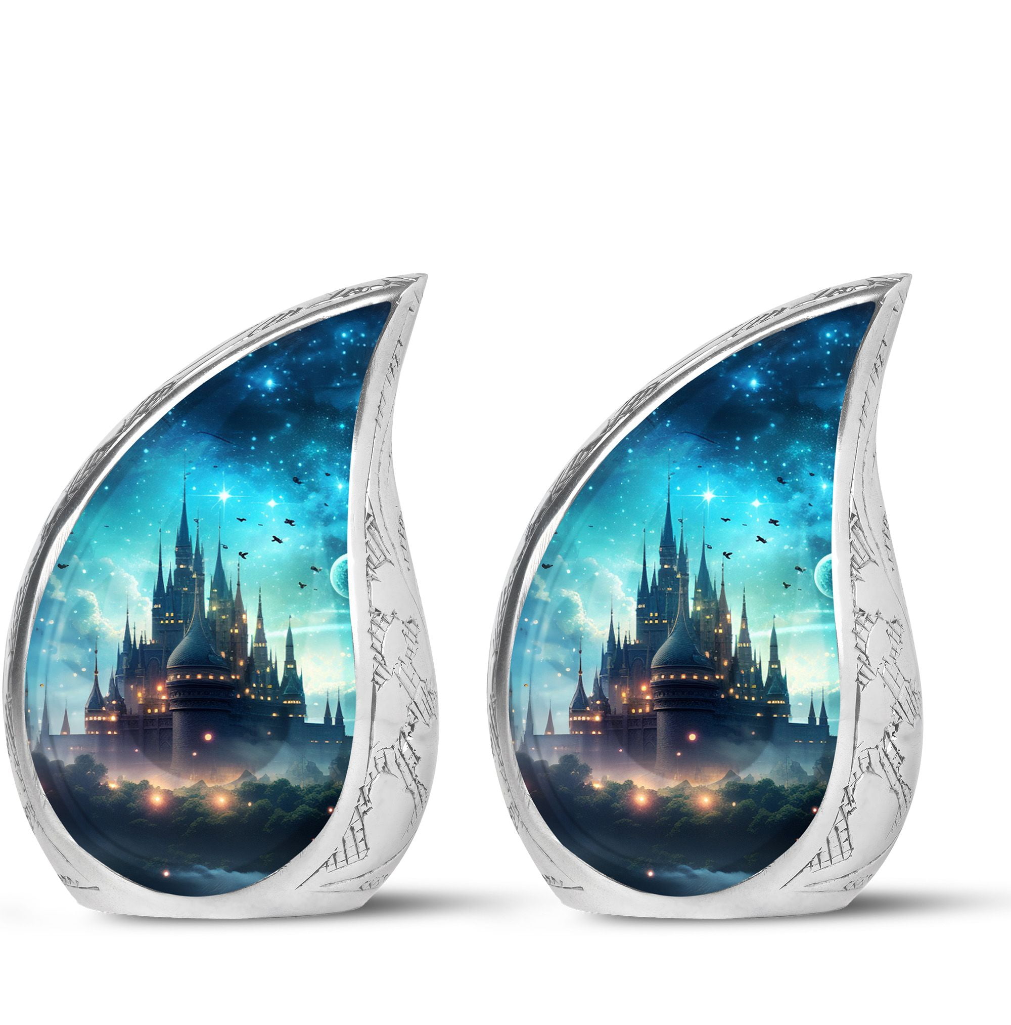 PARHUS Starlit Sky Teardrop Urn Miniature Urns for Human Ashes Adult ...