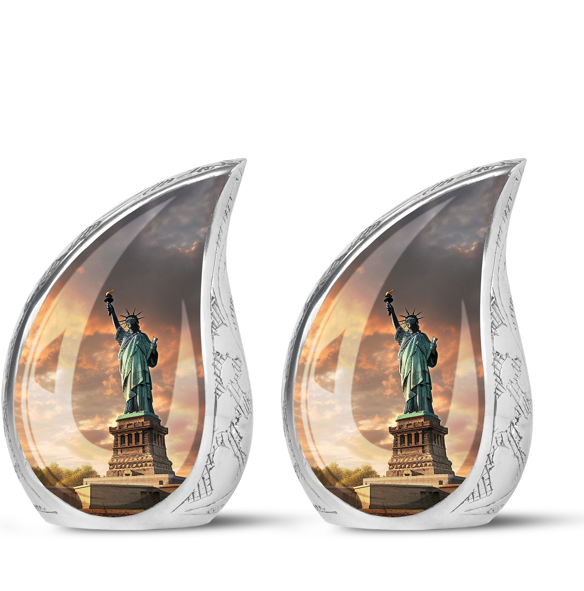 PARHUS Statue Of Liberty Urn, Teardrop Urn, Urn For Ashes Adult Male, Small Urns For Human Ashes ...