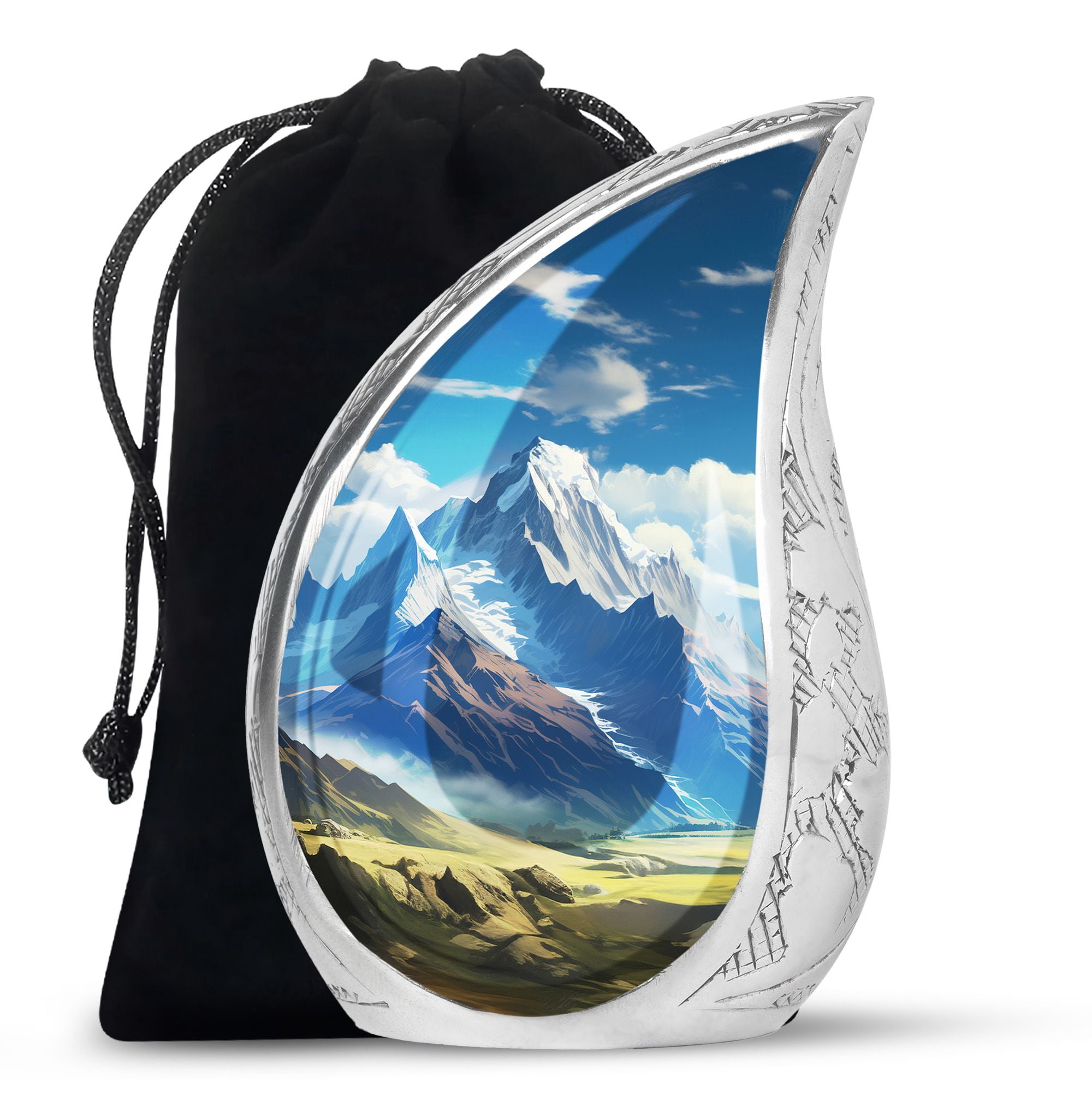 PARHUS Sunny Alpine Meadows Urn - Unique Decorative Urn - Urn for Ashes ...