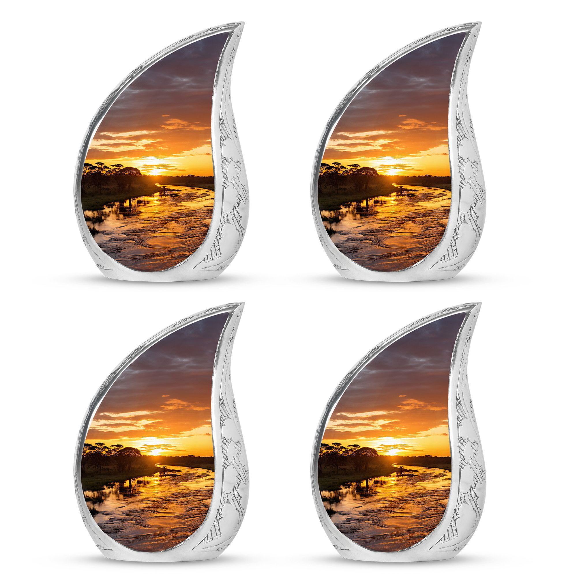 PARHUS Sunset Over The Serene Riverbend - Cremation Urn - Small Urns ...