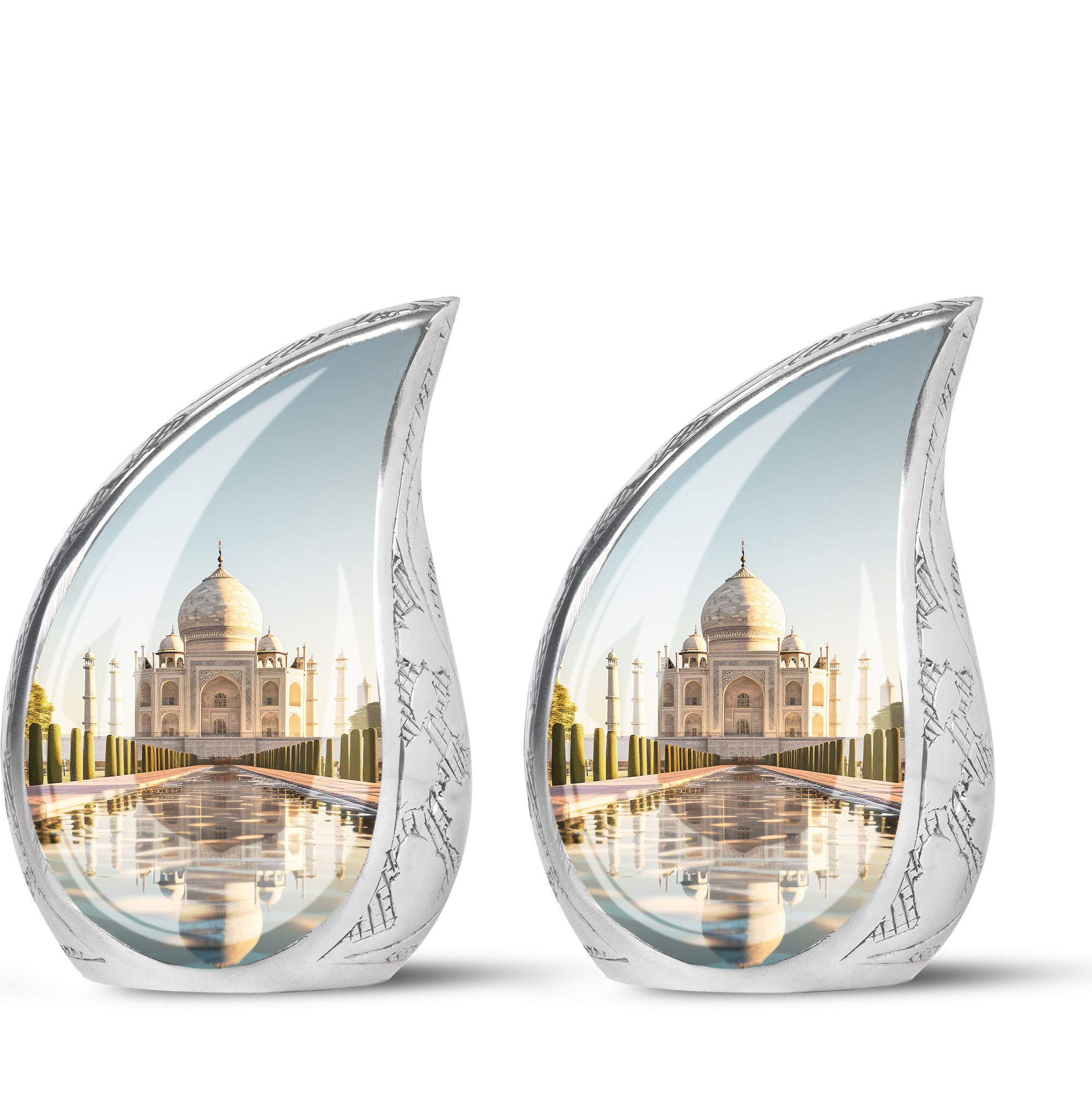PARHUS Taj Mahal Teardrop Urns for Human Ashes, Urn for Ashes Adult ...