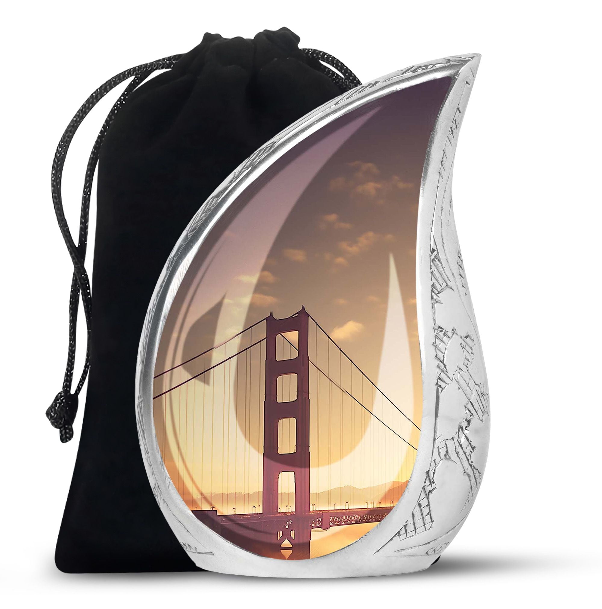 Golden State Bridge Large Cremation Urns For Human Ashes Adult Male ...
