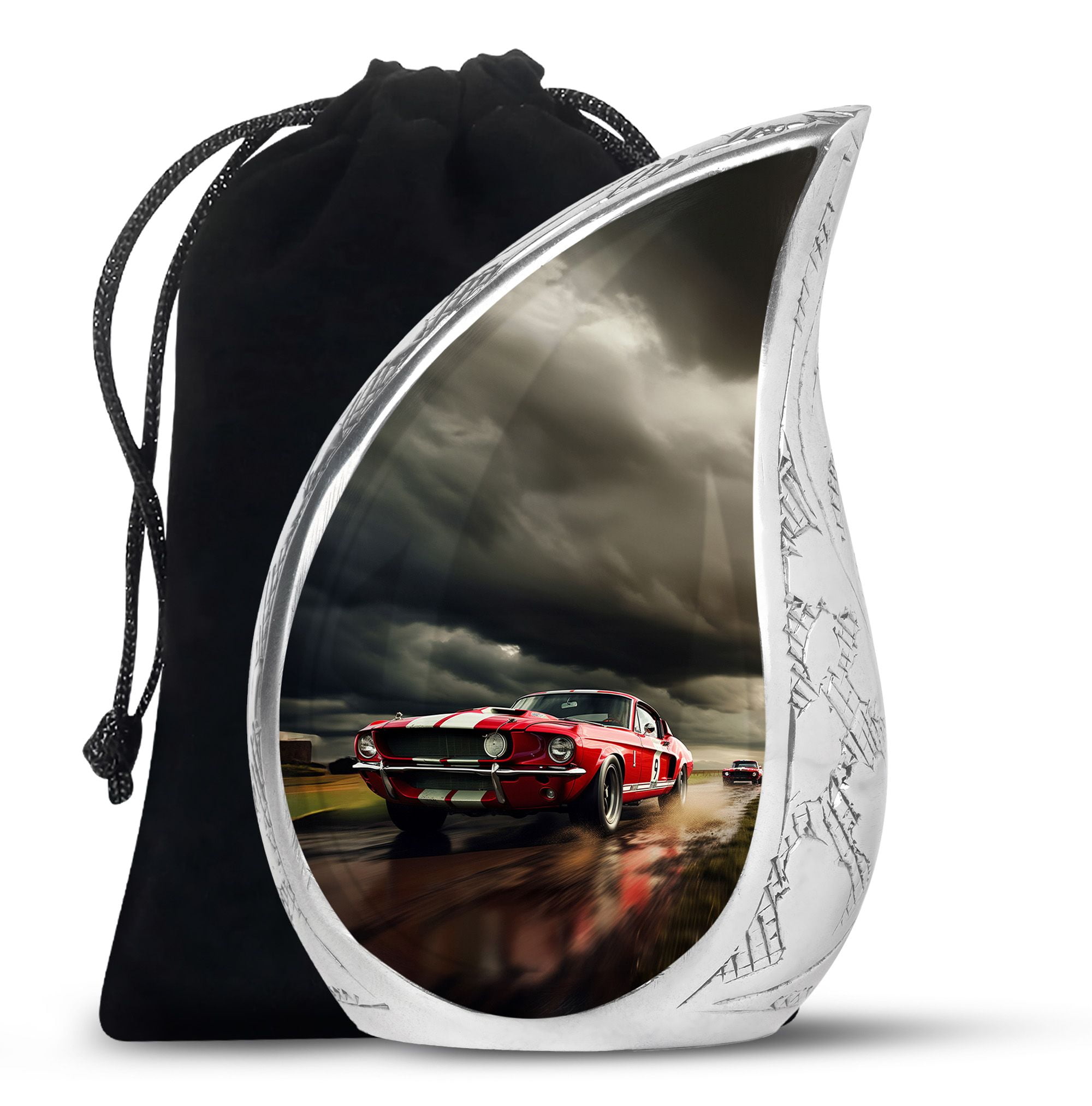 PARHUS Teardrop Muscle Cars Racing Urn, Funeral Urns for Women ...