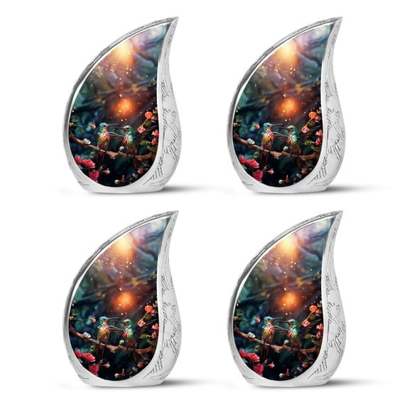 PARHUS Two Humming Bird Sitting On Branch - Miniature Urns for Human ...