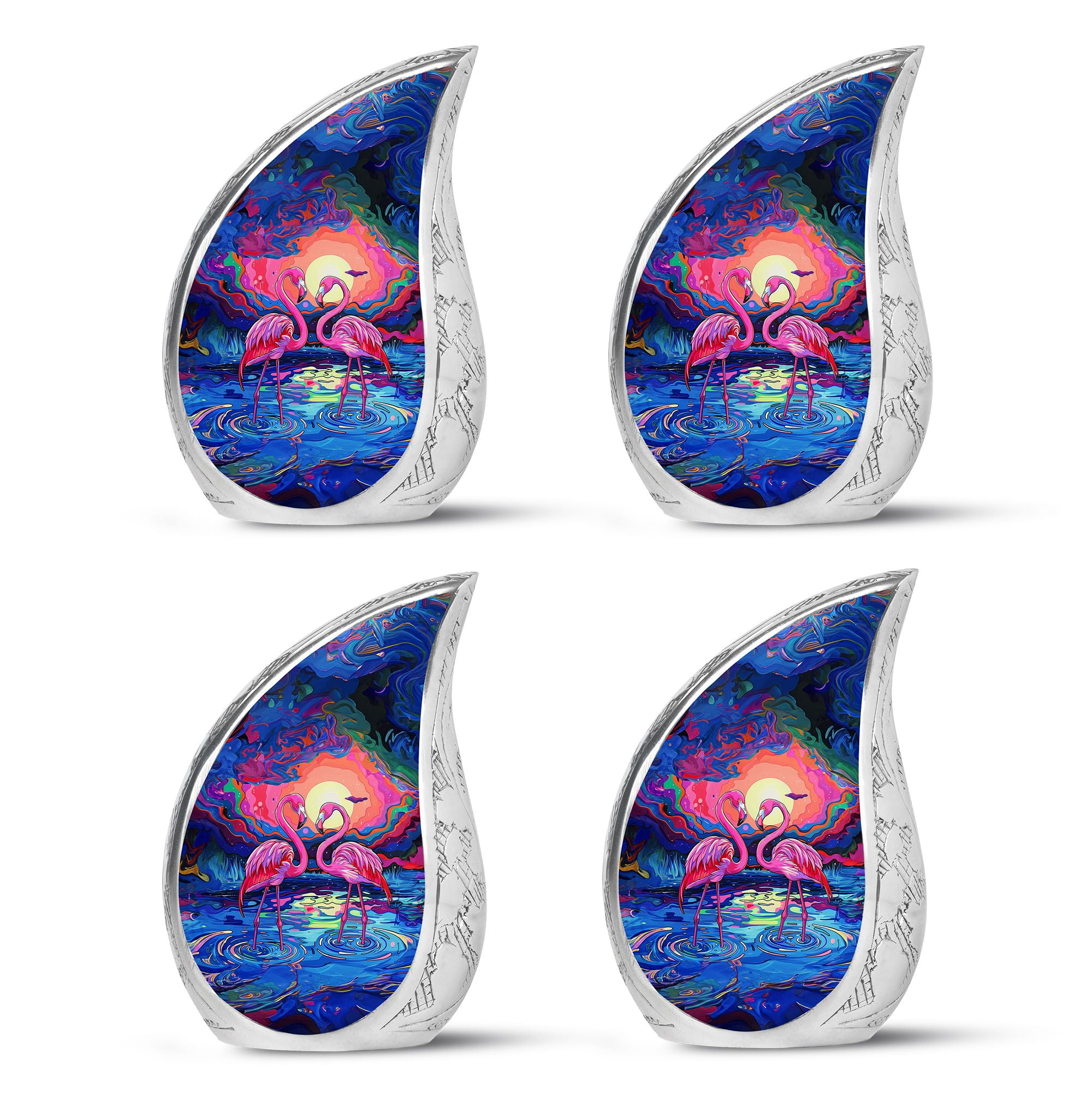 PARHUS Vibrant Flamingo Fantasy - Decorative Urn - Unique Keepsake Urns ...