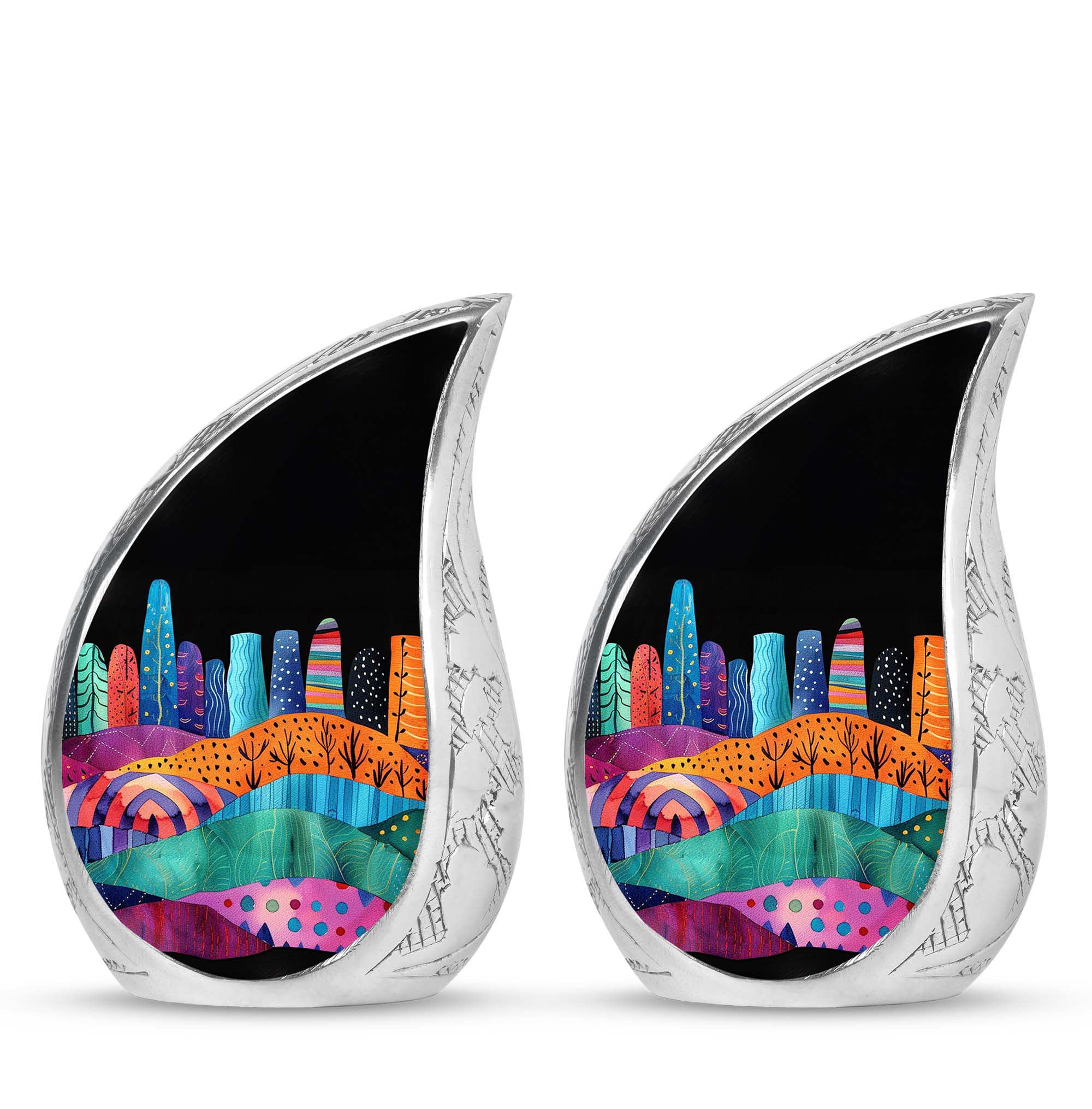 PARHUS Vibrant Textile Landscape - Miniature Urns for Human Ashes ...