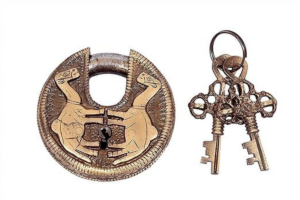 PARIJAT HANDICRAFT Beautifully Camel Engraved Brass Round Shaped Door ...