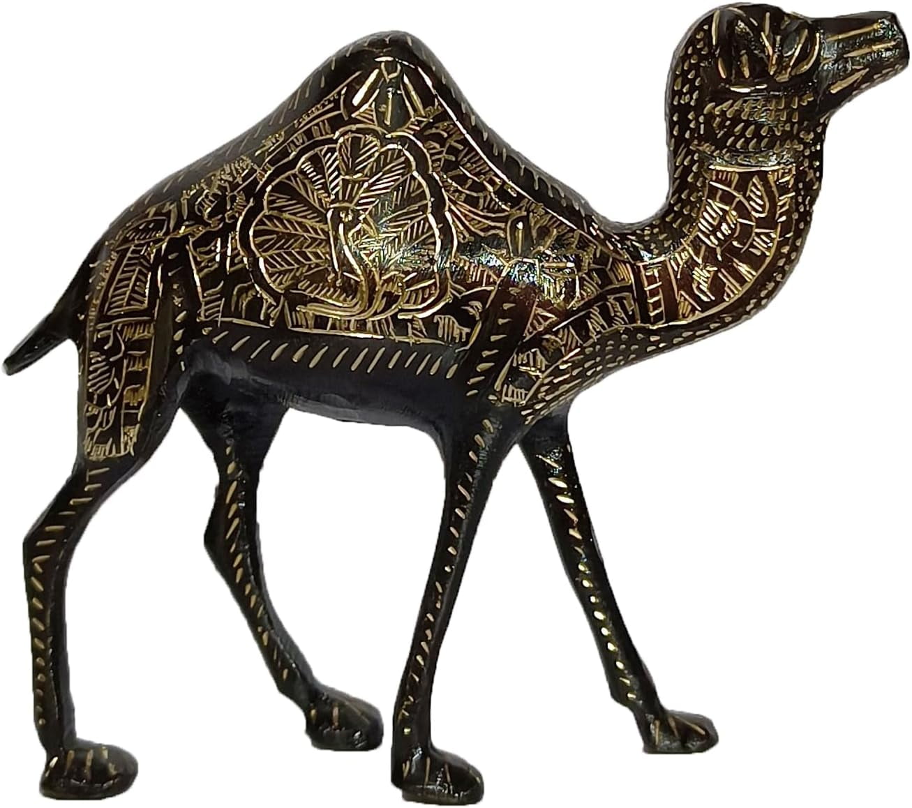 PARIJAT HANDICRAFT Brass Antique Camel Showpiece Camel Idol for Vastu ...