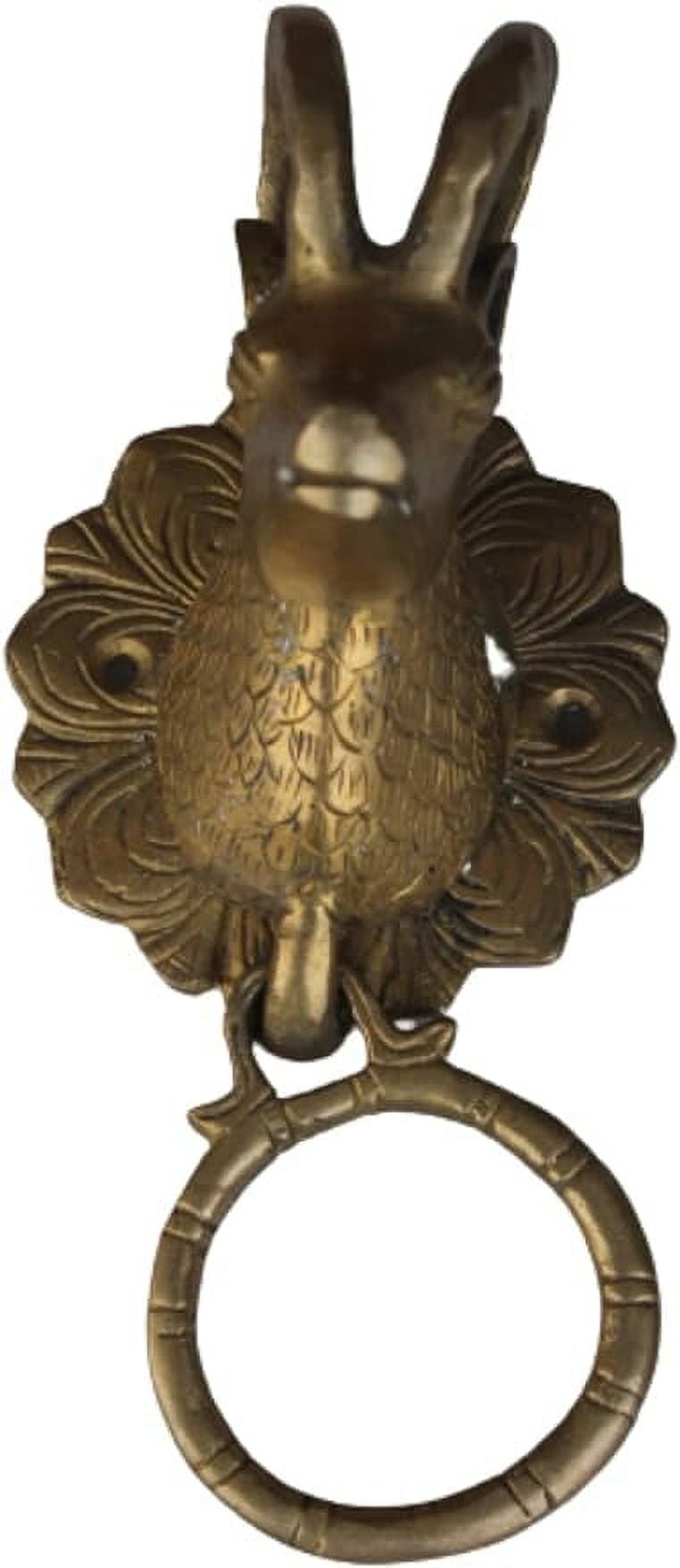 PARIJAT HANDICRAFT Door Knocker Brass Door Knocker Drawer Pull Ring ...