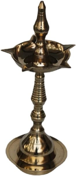 PARIJAT HANDICRAFT Handcrafted Brass Oil lamp - Diya for Pooja Diwali ...
