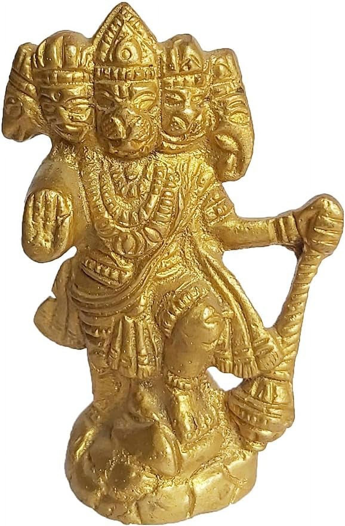PARIJAT HANDICRAFT Hanuman Brass Idol Hindu god of Strength Statue ...