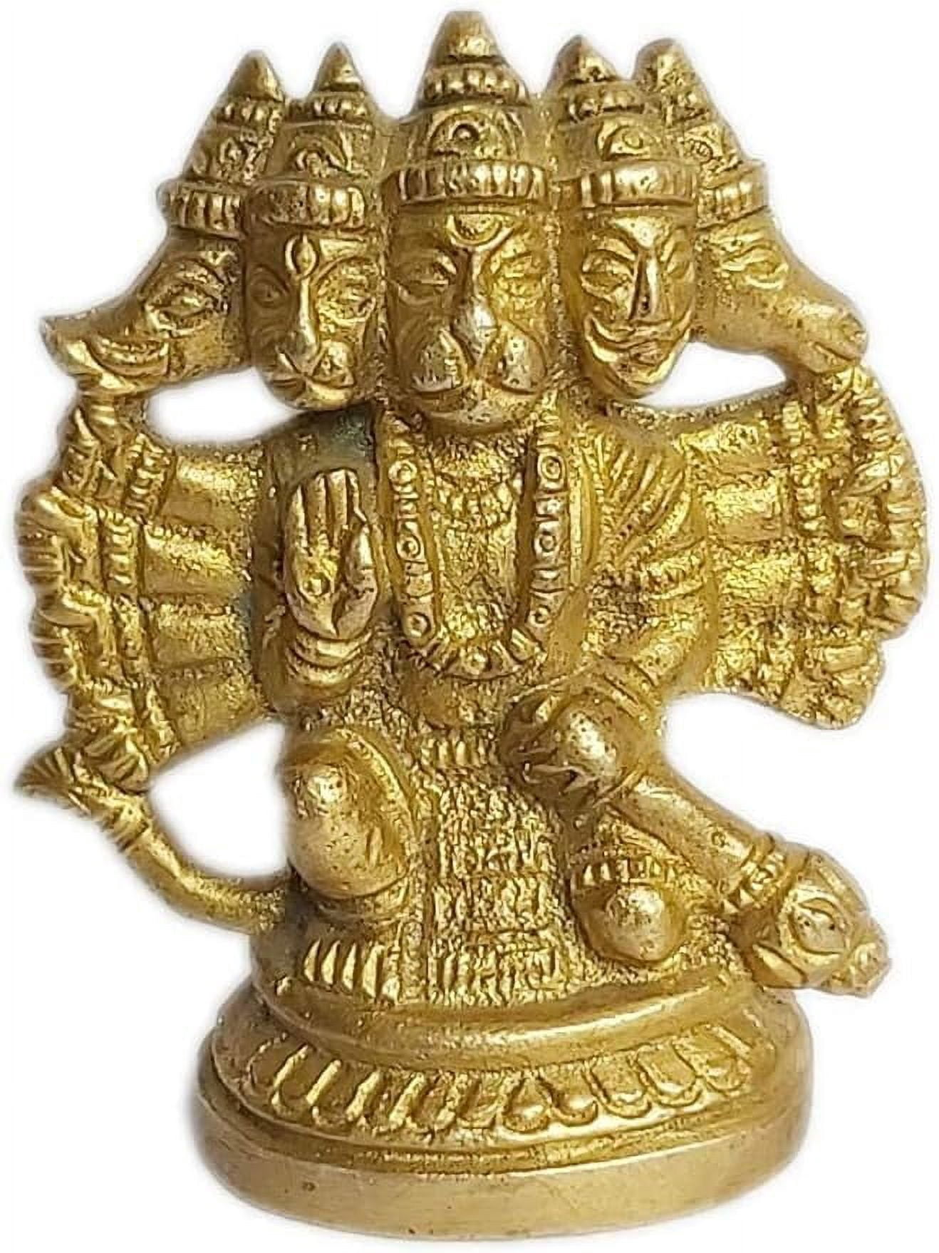 PARIJAT HANDICRAFT Hanuman Brass Idol Hindu god of Strength Statue ...