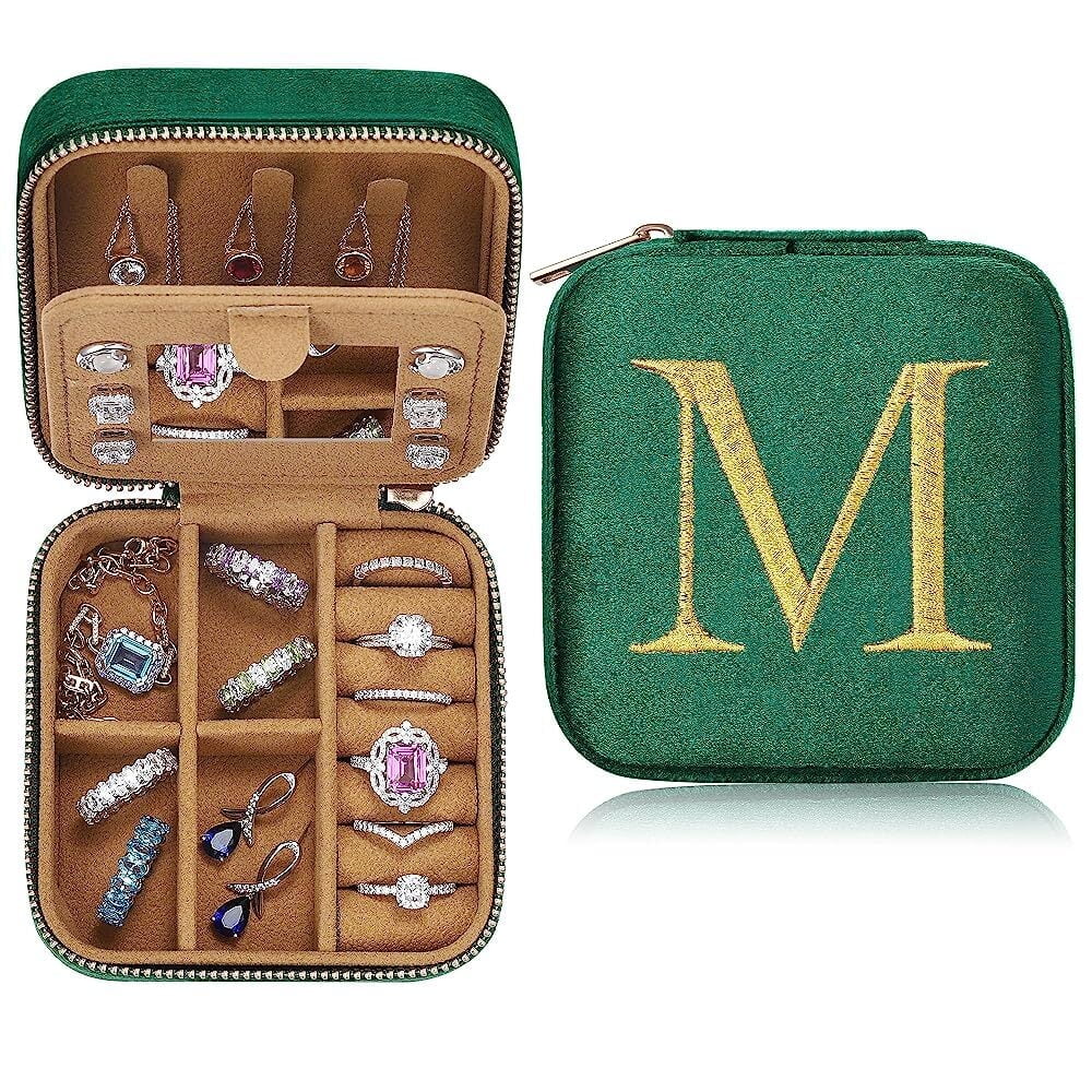 PARIMA Travel Jewelry Case, Small Travel Jewelry Boxes for Women ...