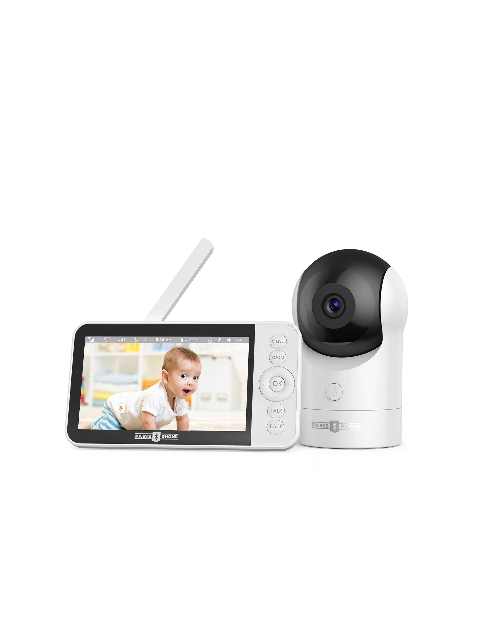 PARIS RHÔNE Video Baby Monitor, 2K UHD WiFi Camera, Night Vision, 5 ...