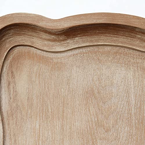 PARISLOFT Walnut Wood Coffee Table,French Country Inspired Nightstands,Natural Wood Tray Top End ...