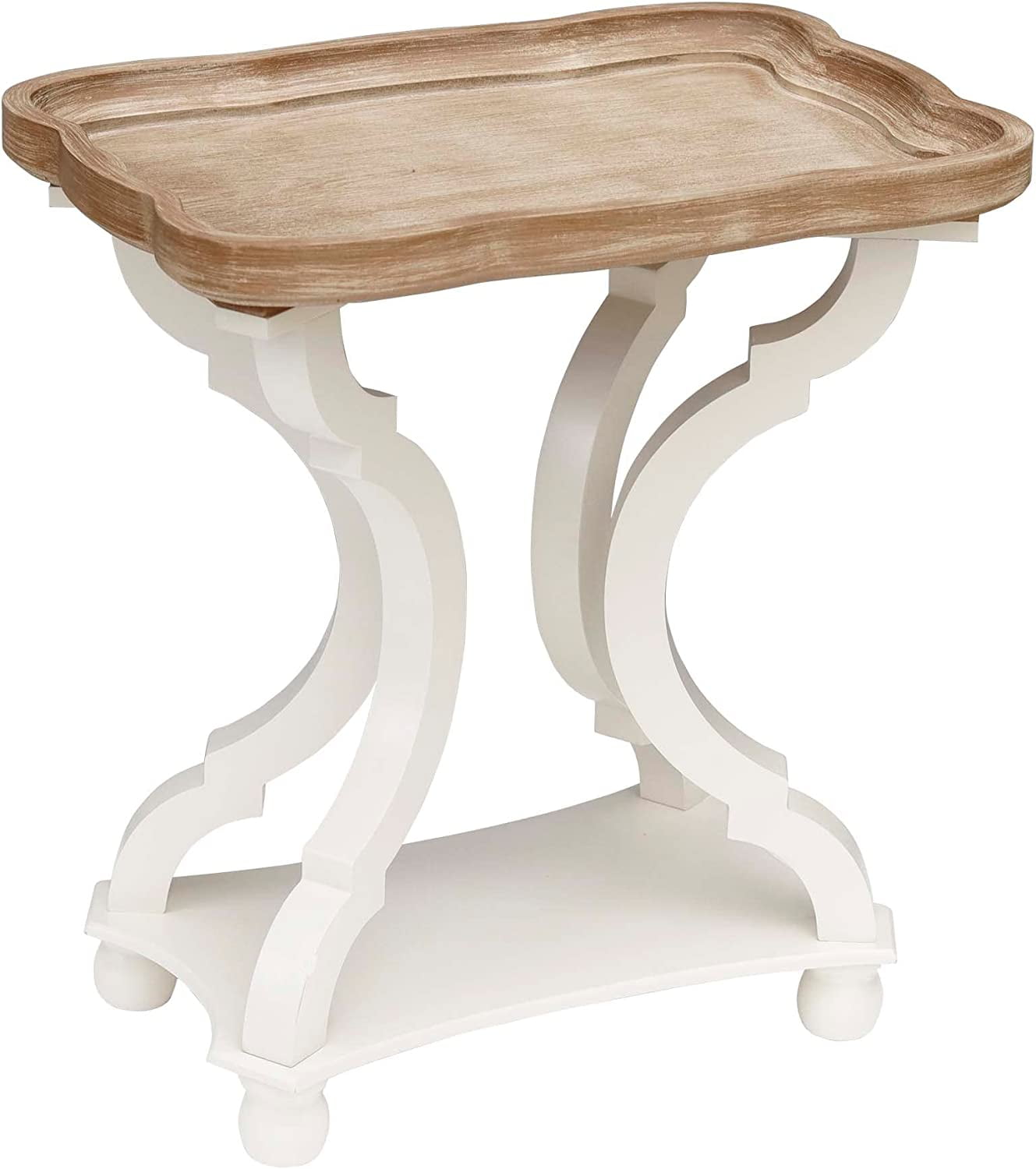 PARISLOFT Walnut Wood Coffee Table,French Country Inspired Nightstands ...