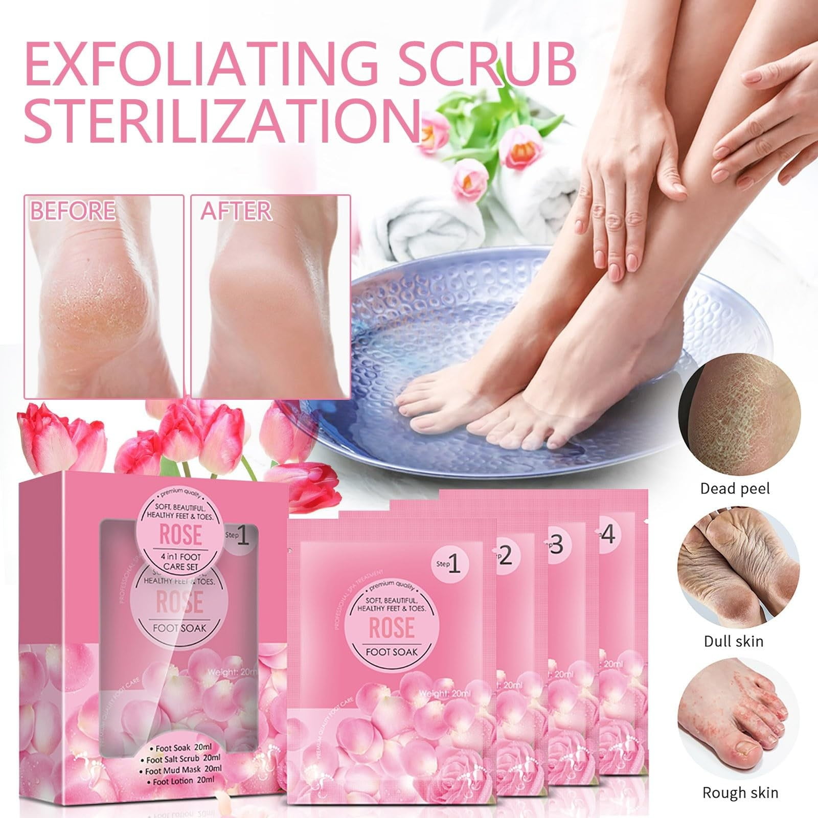 PARITY Set Foot Kit Pedicure Foot Re-Pair Spa Products At Home Spa Kit ...