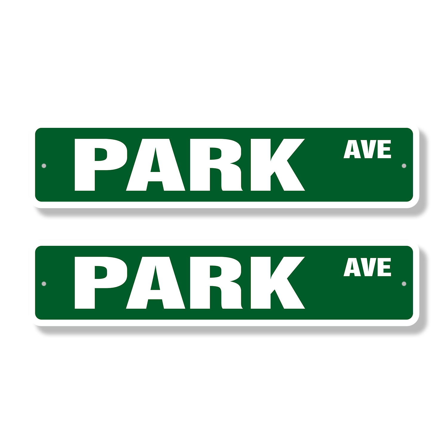 PARK AVE Classic Street Sign (2 Pack) New York NY Central Park Road ...