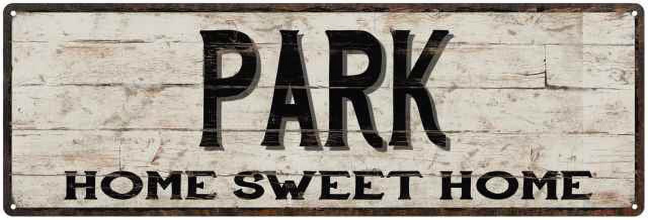 PARK Rustic Home Sweet Home Sign Gift 6x18 Metal Decor 206180084343 ...