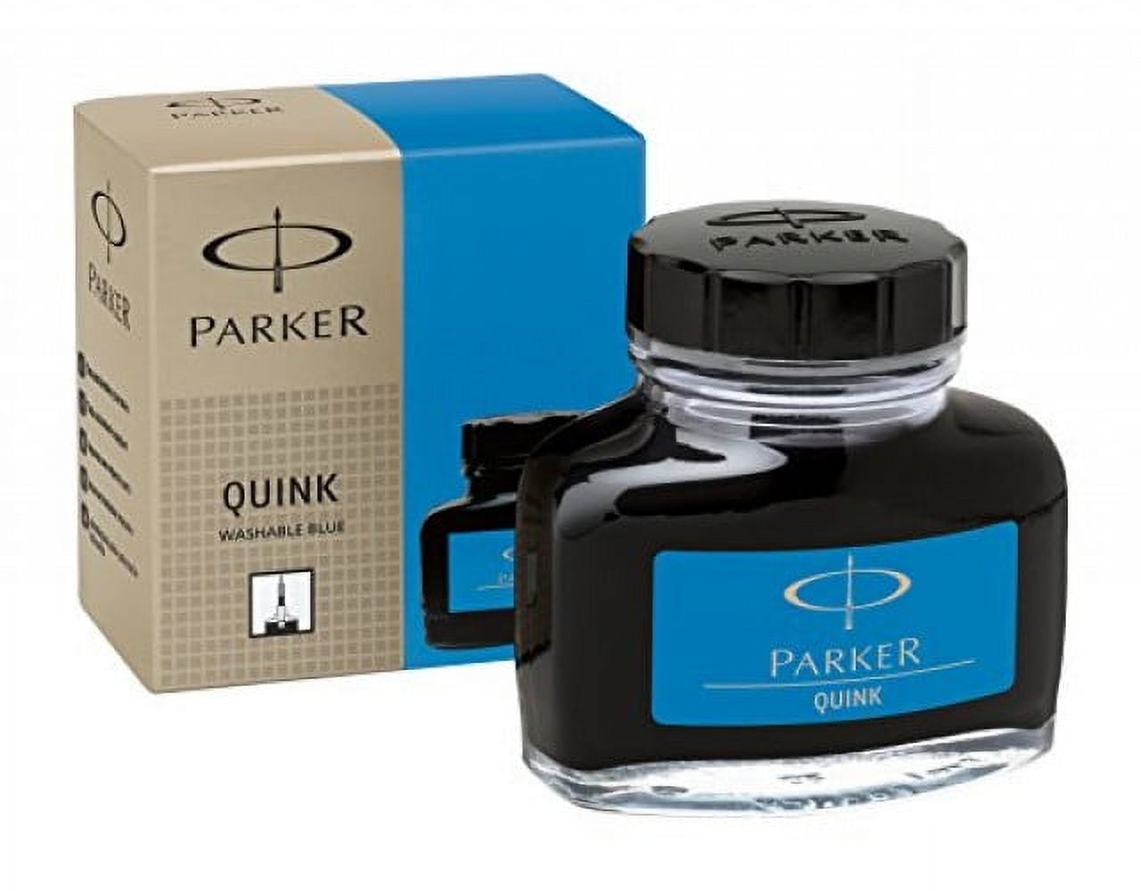 PARKER QUINK Ink Bottle, Washable Blue, 57 ml - Walmart.com