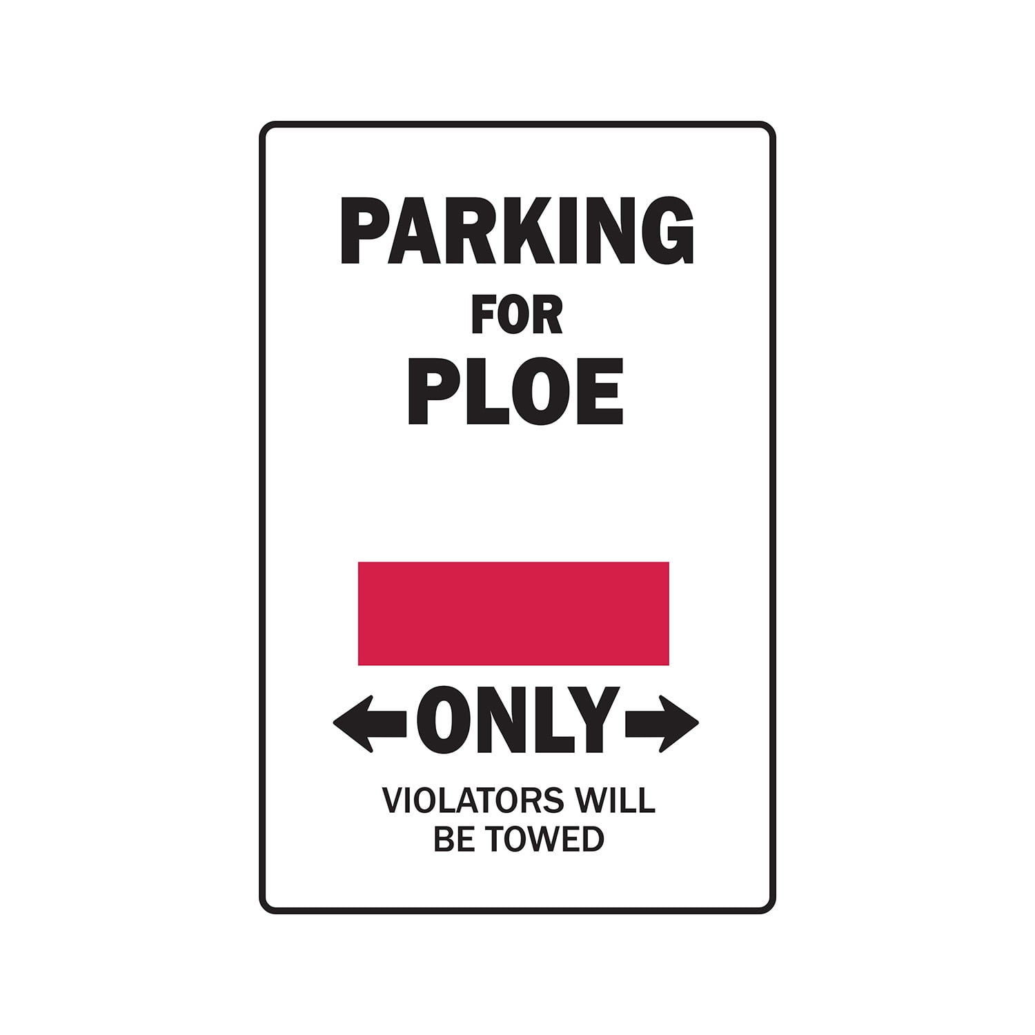 PARKING FOR PLOE ONLY Sign poland flag national pride love | Indoor ...