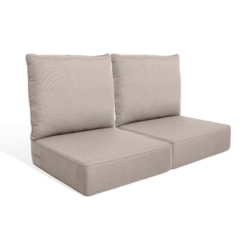 PARKWELL 4-Piece Outdoor Deep Seat Cushion Set, 22 x 24, Water ...