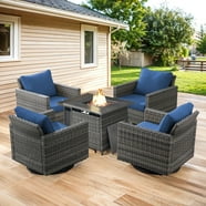 Better Homes & Gardens Bellamy 4 Piece Patio Conversation Set - Walmart.com
