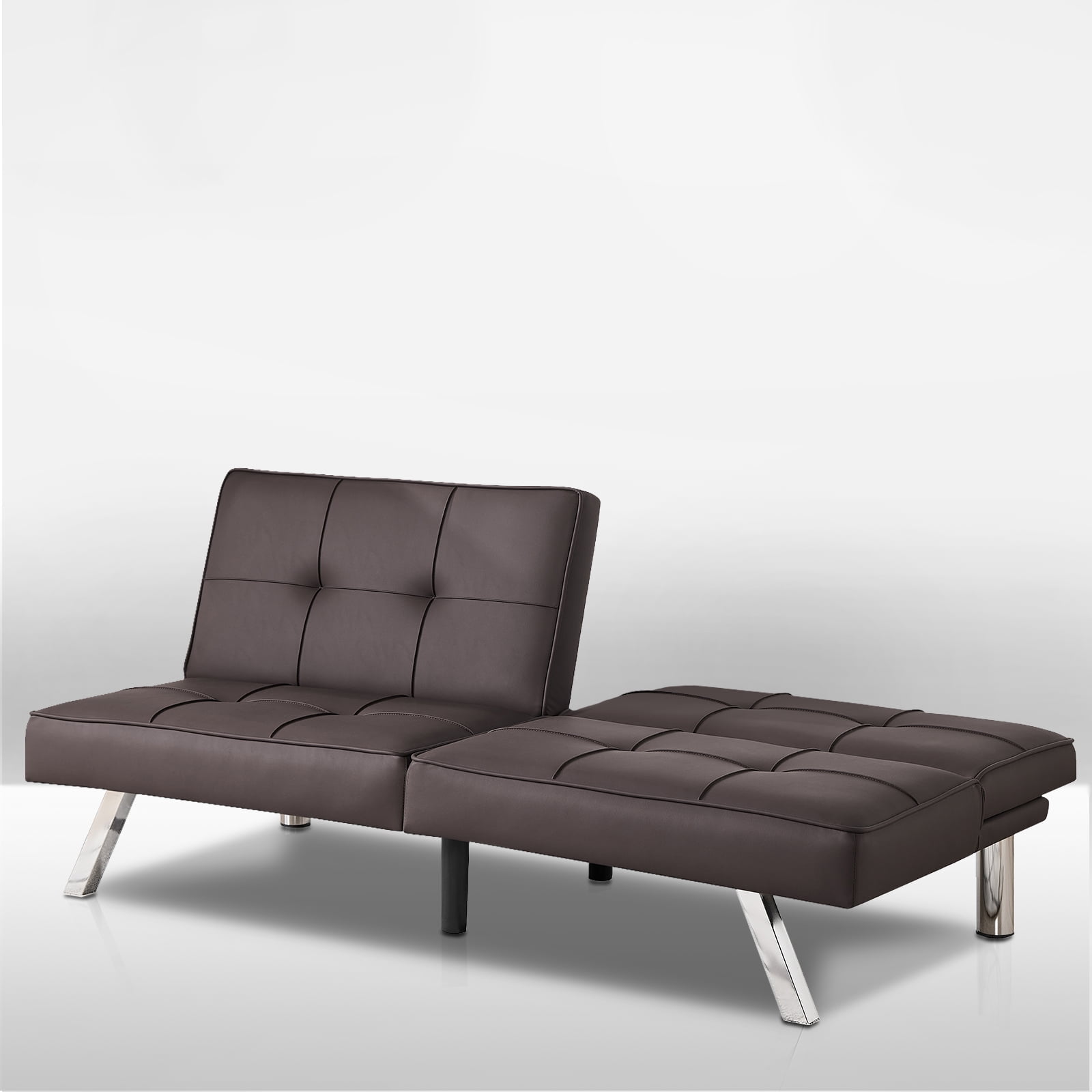 PARKWELL Futon Sofa Bed,Upholstered Tufted Couch, Convertible Folding ...