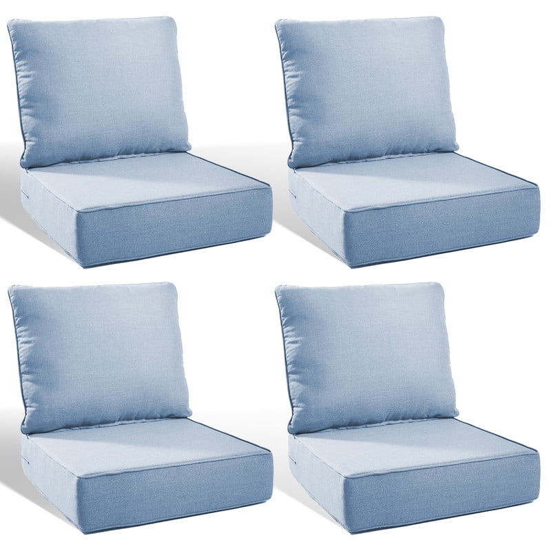 PARKWELL Outdoor Deep Seat Cushion Set, 24 x 24, Water Repellent, Fade ...