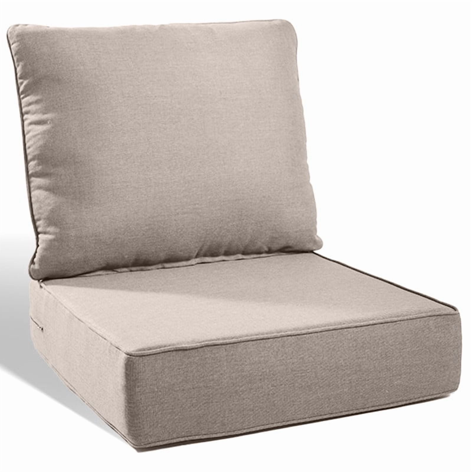 PARKWELL Outdoor Deep Seat Cushion Set, 24 x 24, Water Repellent, Fade ...
