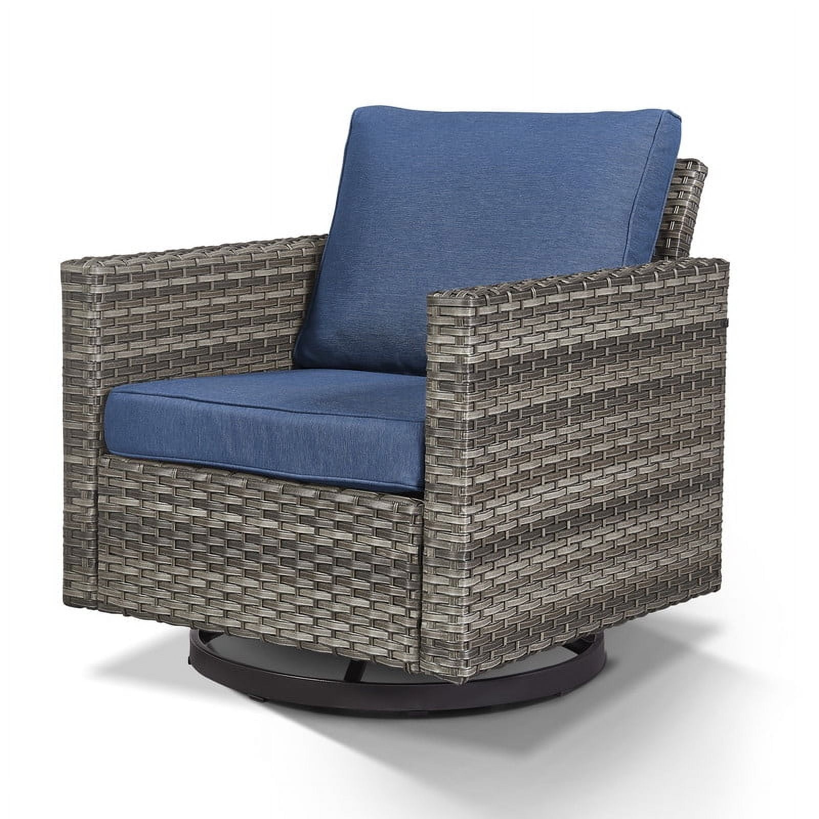 PARKWELL Outdoor Swivel Glider Chair, Patio Swivel Rocking Lounge Chair ...