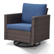 Gymax Outdoor Wicker Rocking Chair Patio Lawn Rattan Single Chair ...
